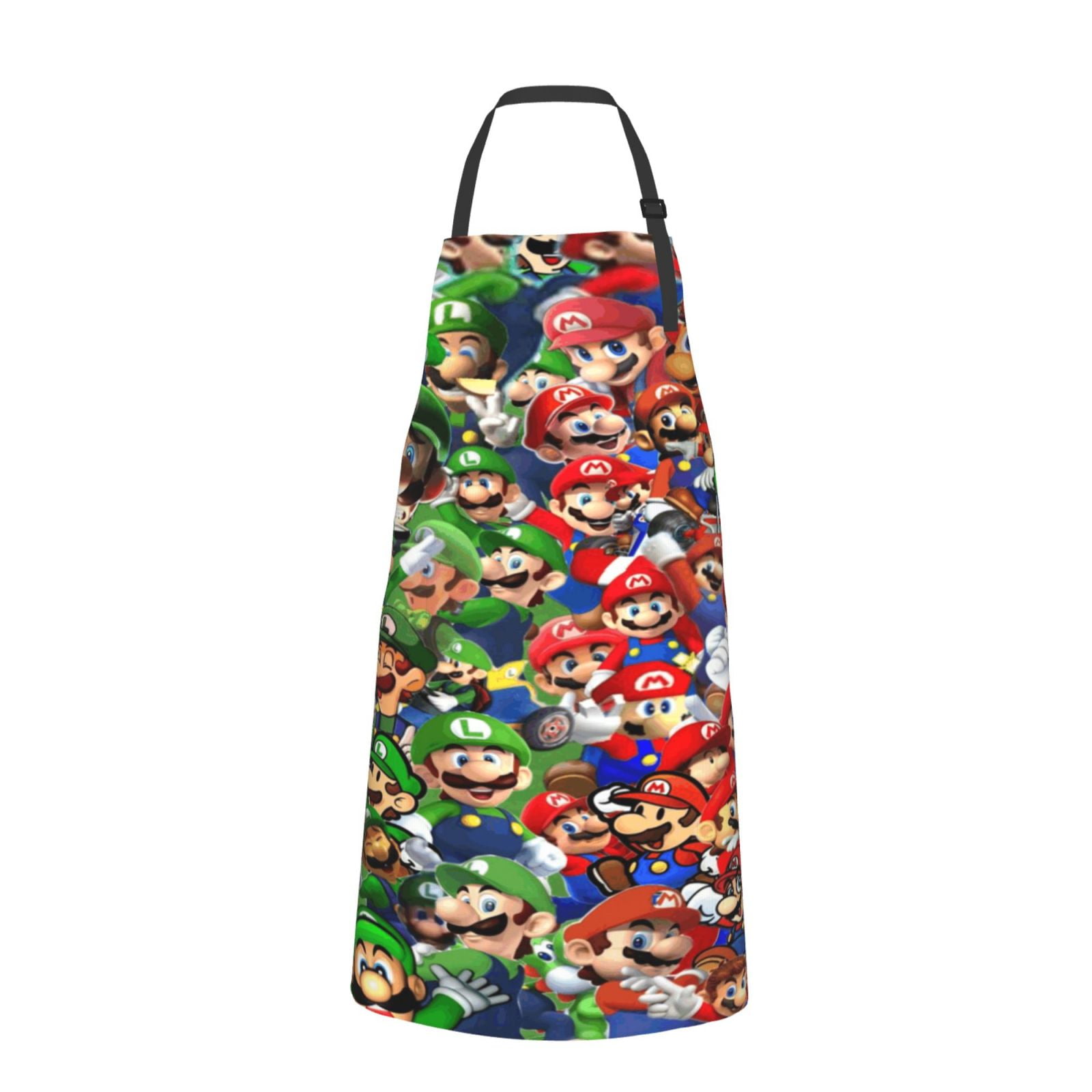 Super Mario Adjustable Bib Aprons, Waterdrop Resistant Apron with 2 ...
