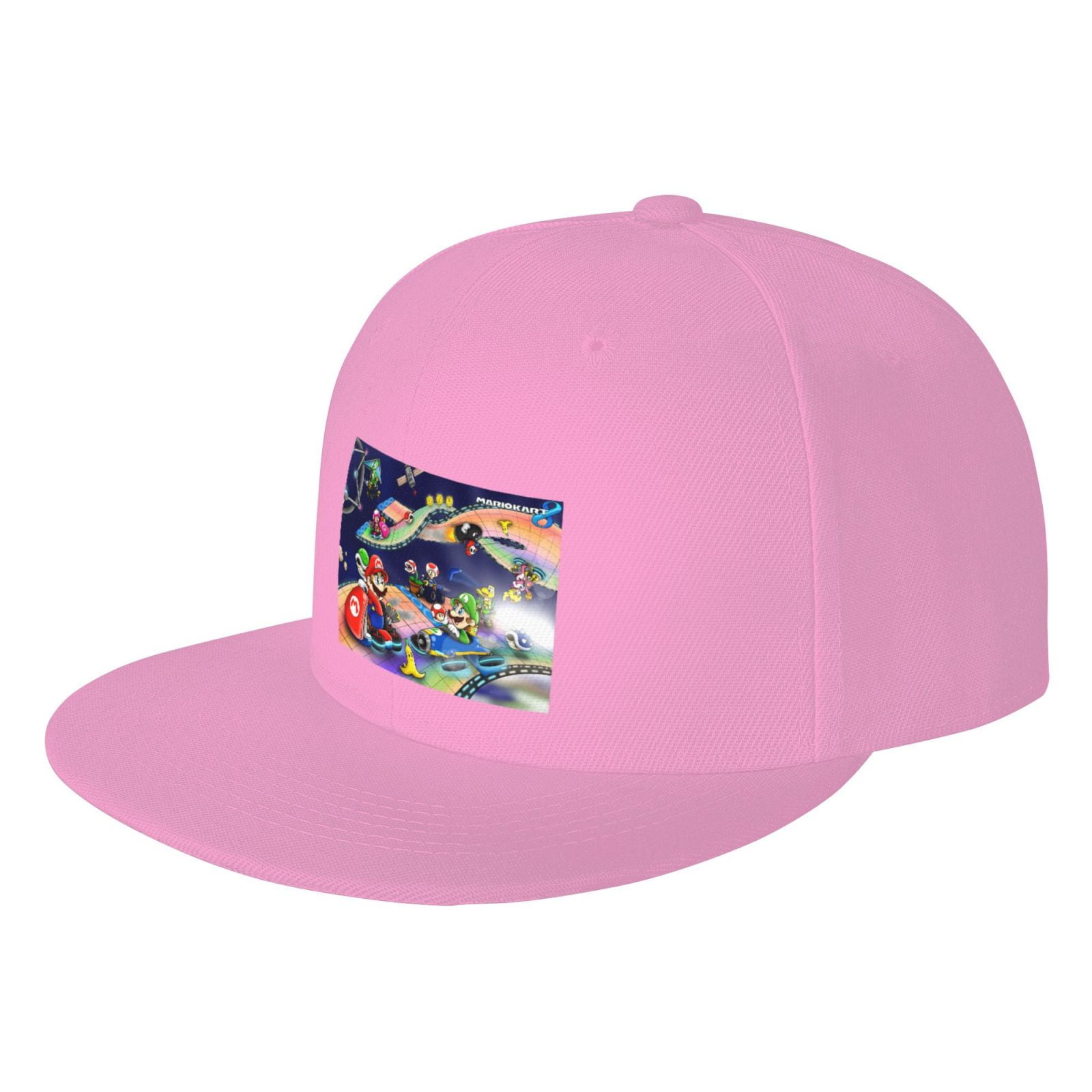 Super Mario Adult Flat Brim Hip Hop Hat Dad Hat Baseball Cap For Men ...