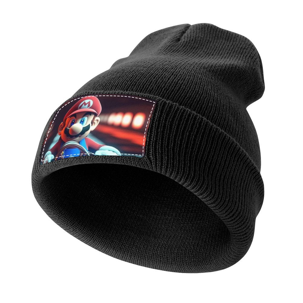 Super Mario Adventure Game Stretchable Knitted Beanie Hat Daily Winter ...