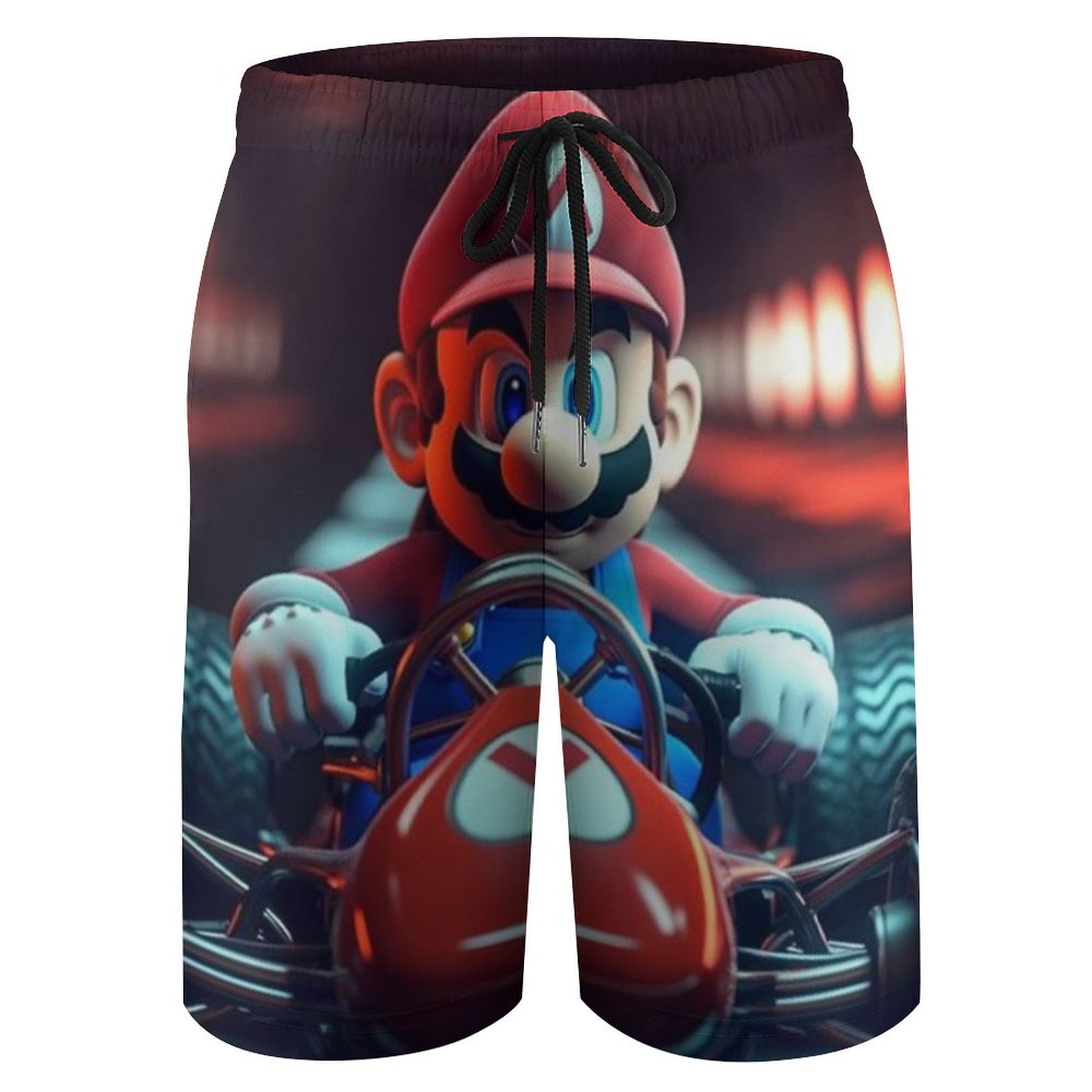 Super Mario Adventure Game Teen Board Shorts Summer Boy's Swim Trunks ...