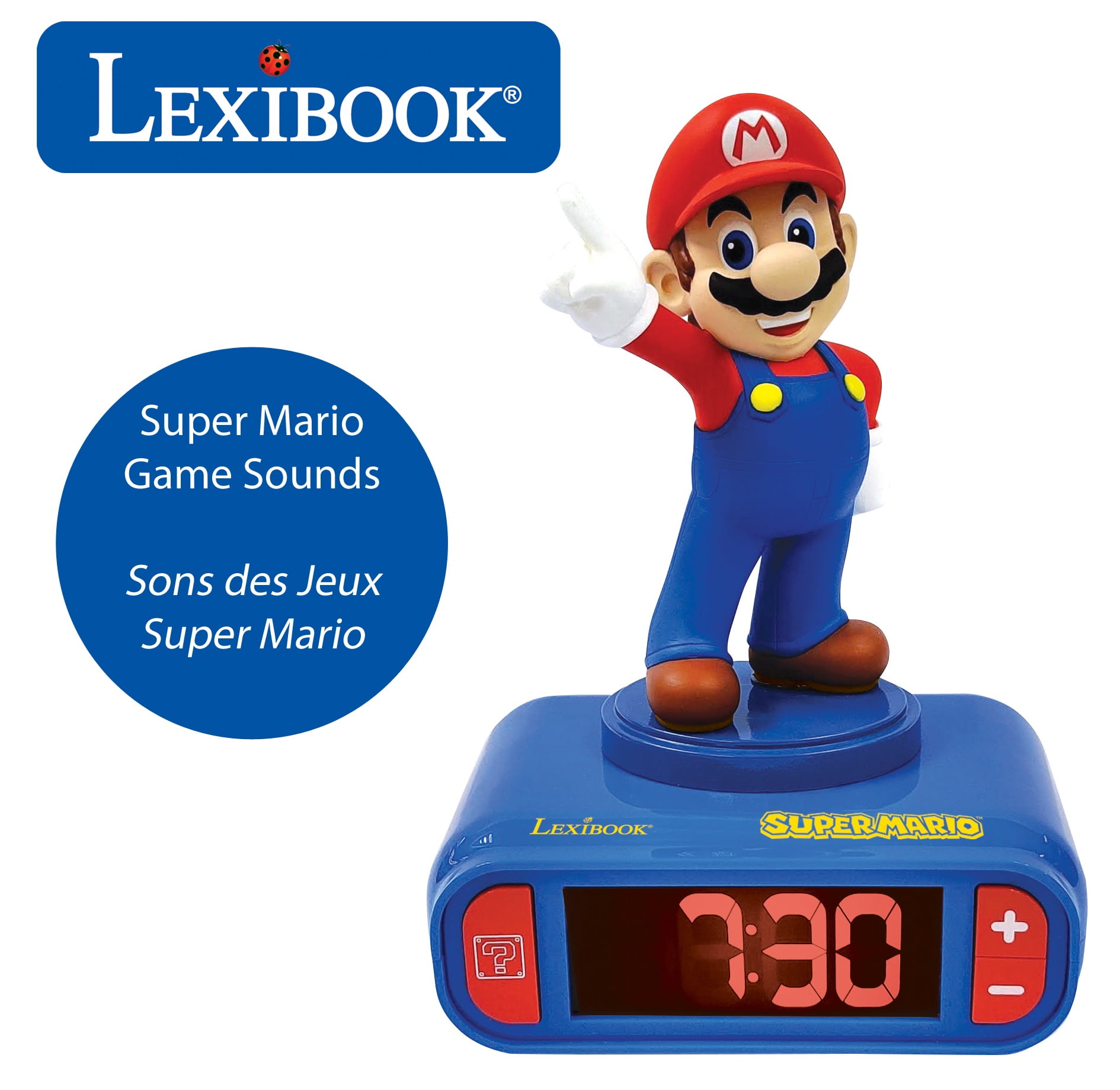 Super Mario Alarm Clock with Mario 3D character and sounds from the ...