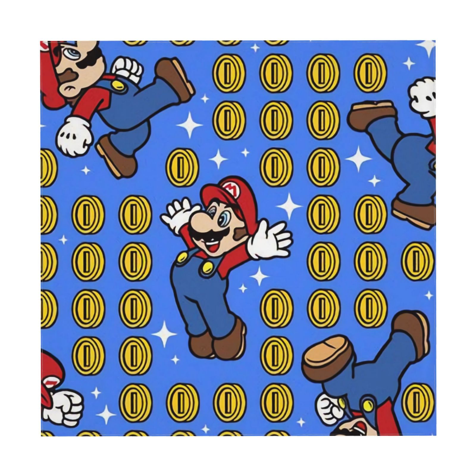 Super Mario And Coins Square Tablecloth, Table Cloth For Square Or ...