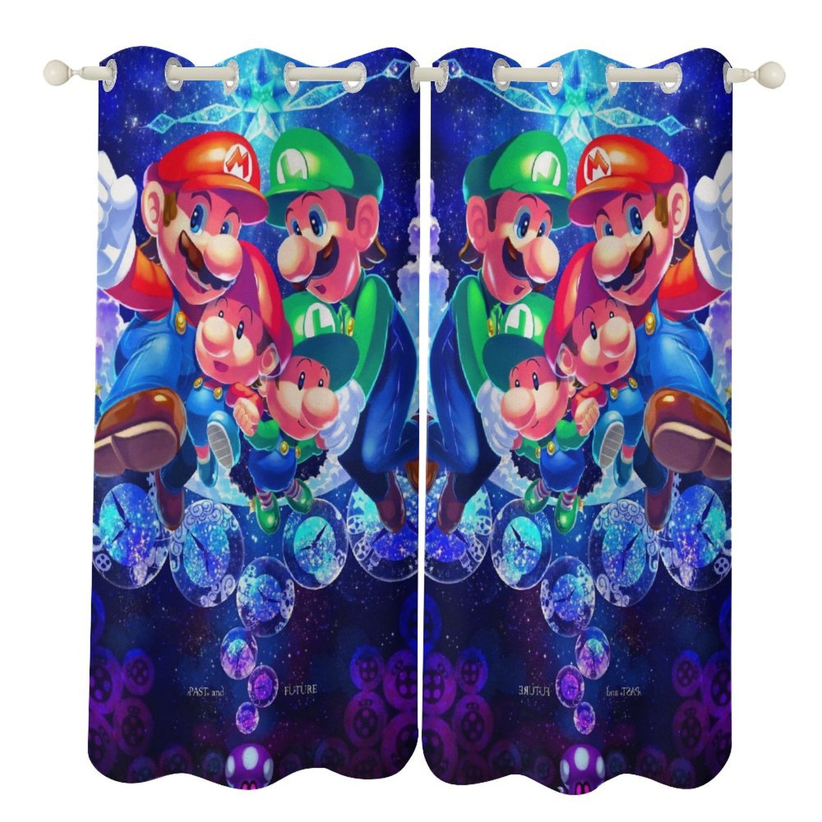 Super-Mario And Luigi Curtains 84 inch,2 Panels Set,100% Blackout ...