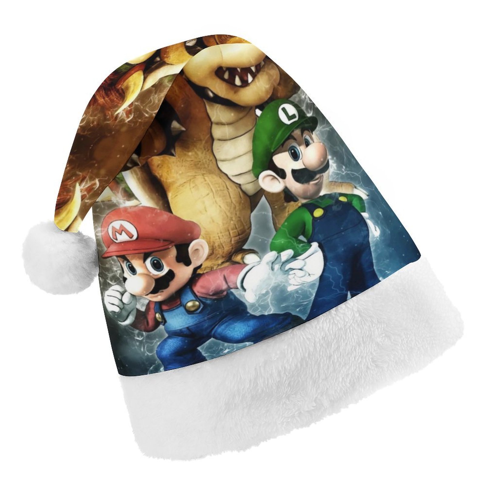 Super-Mario And Luigi Santa Hat,Super-Mario And Luigi Christmas Hat ...