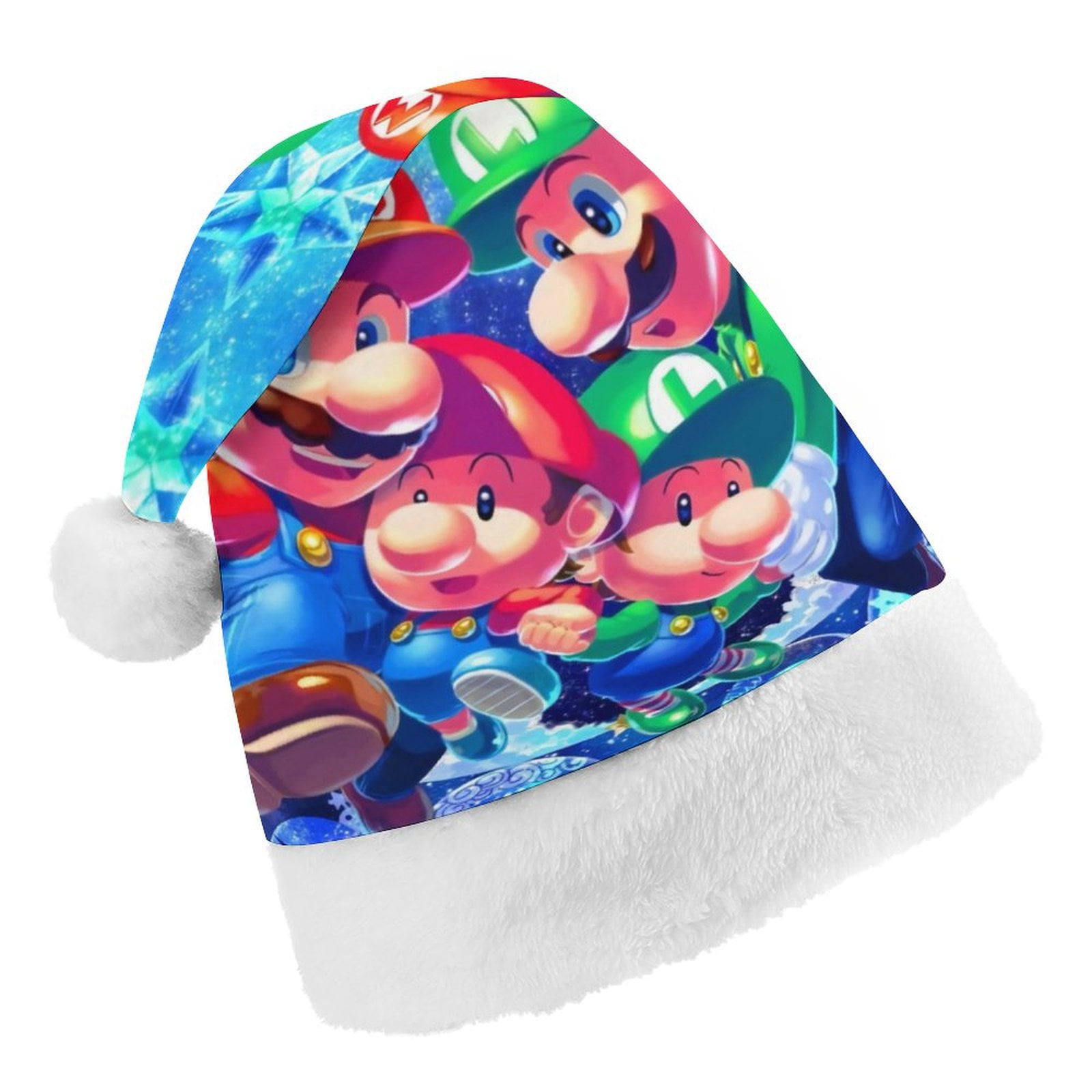 Super-Mario And Luigi Santa Hat,Super-Mario And Luigi Christmas Hat ...