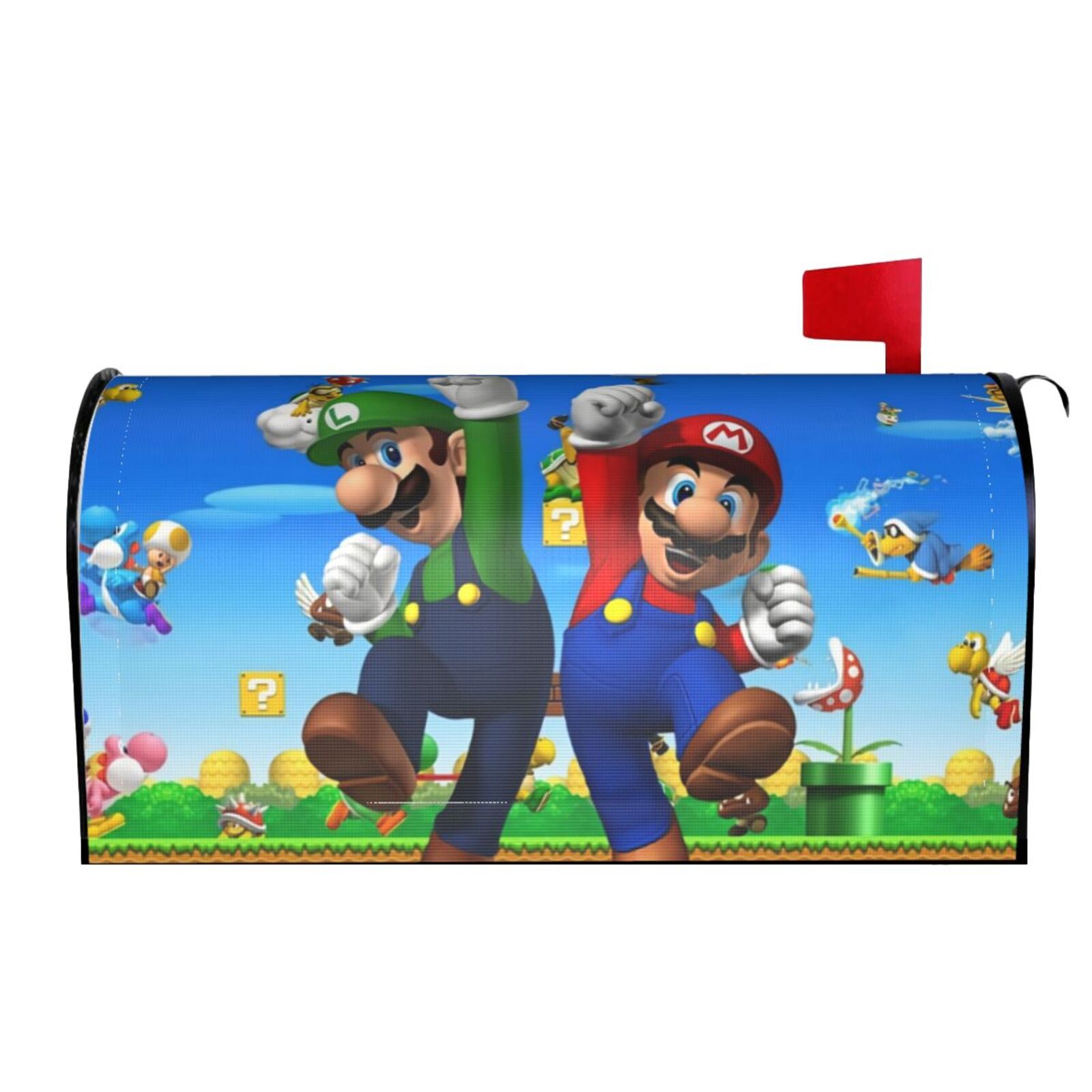 Super Mario And Luigi2 Cartoon Character Mailbox Cover Magnetic ...