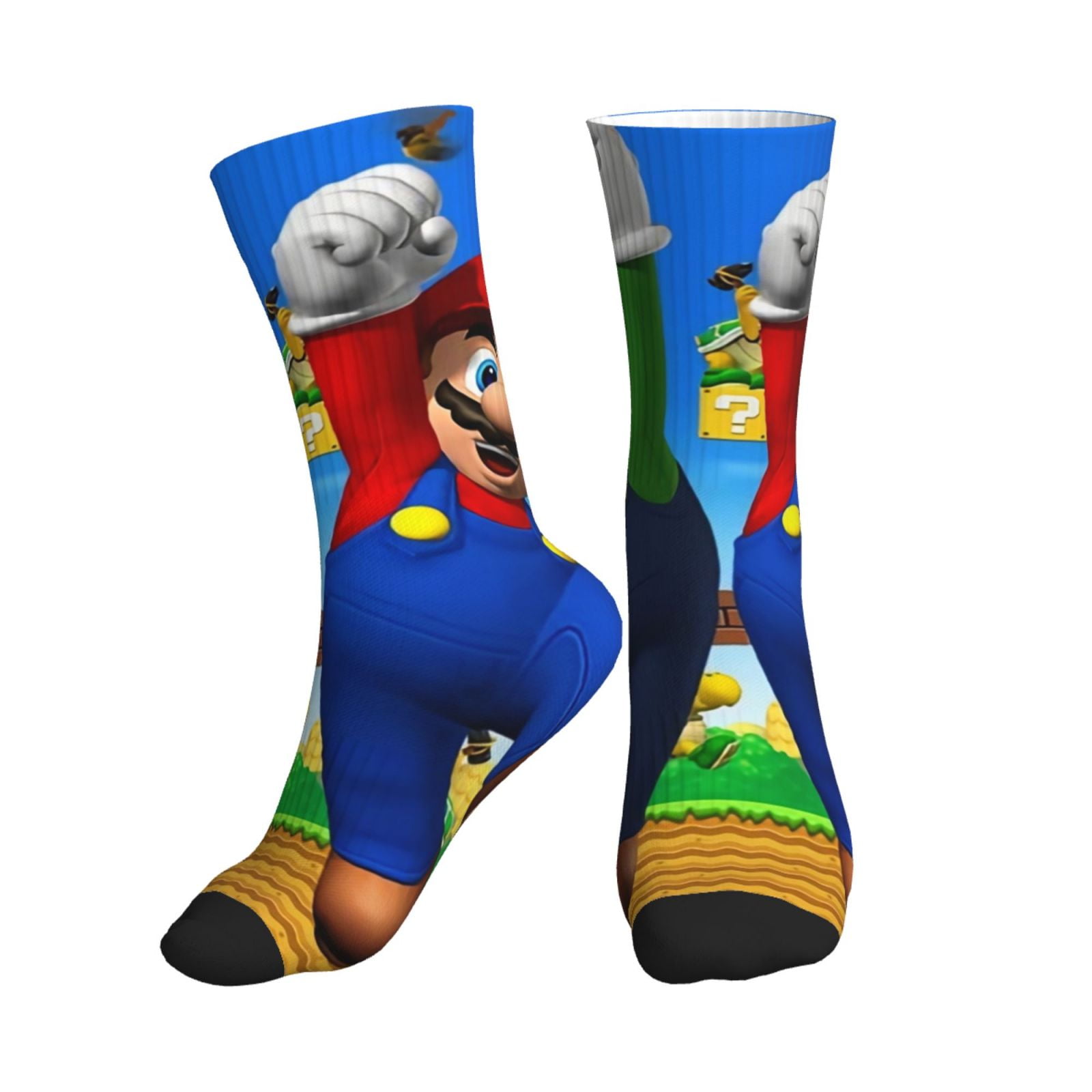 Super Mario And Luigi2 Crew Socks, Funky Silky Comfort Socks For Men ...