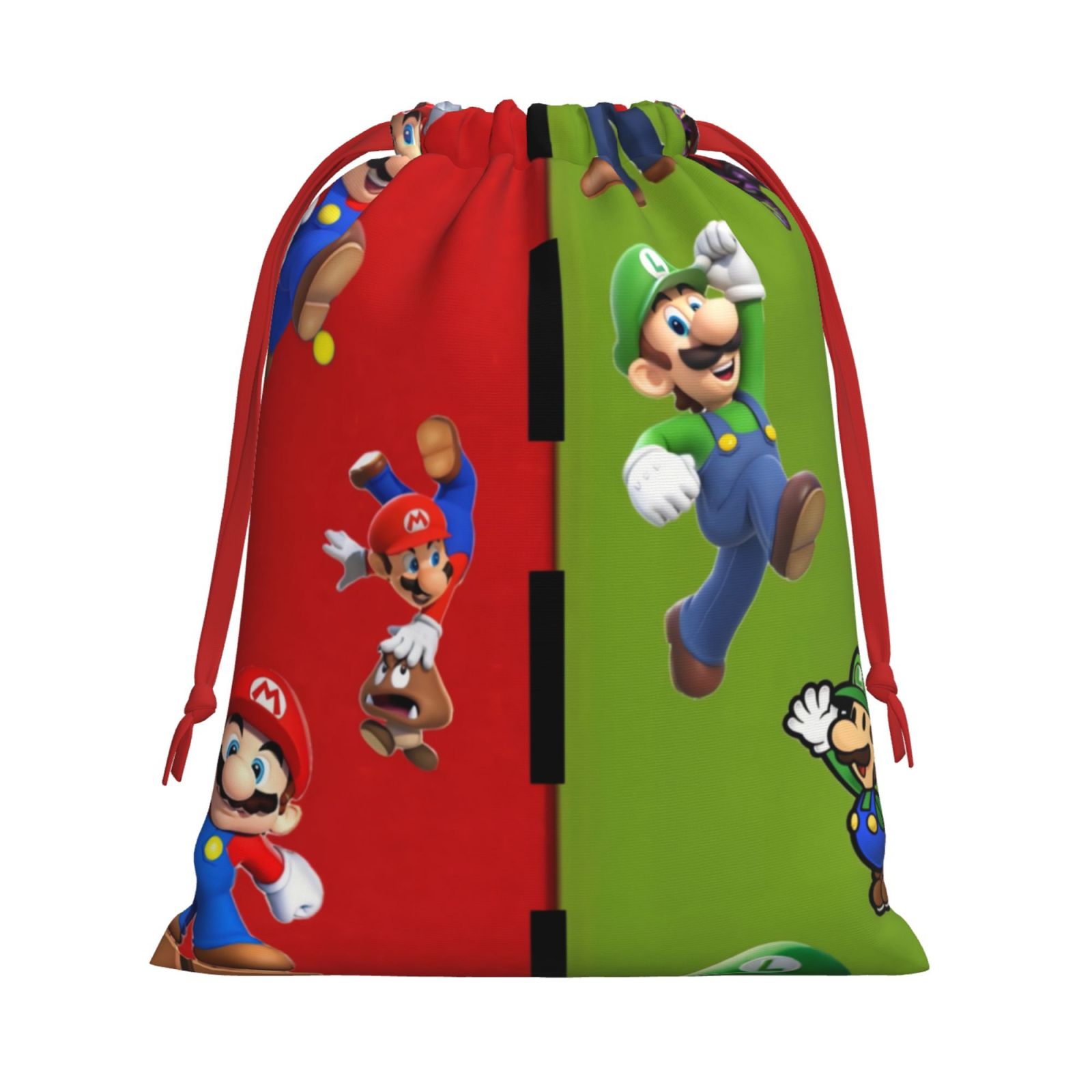 Super Mario And Luigi25 Drawstring Bag For Kids Adults Gifts Drawstring Backpacks Set Great For ...