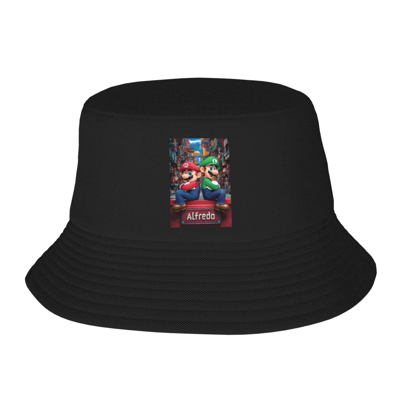 Super Mario And Luigi53adult Fisherman Bucket Hat - Unisex Cotton Sun ...