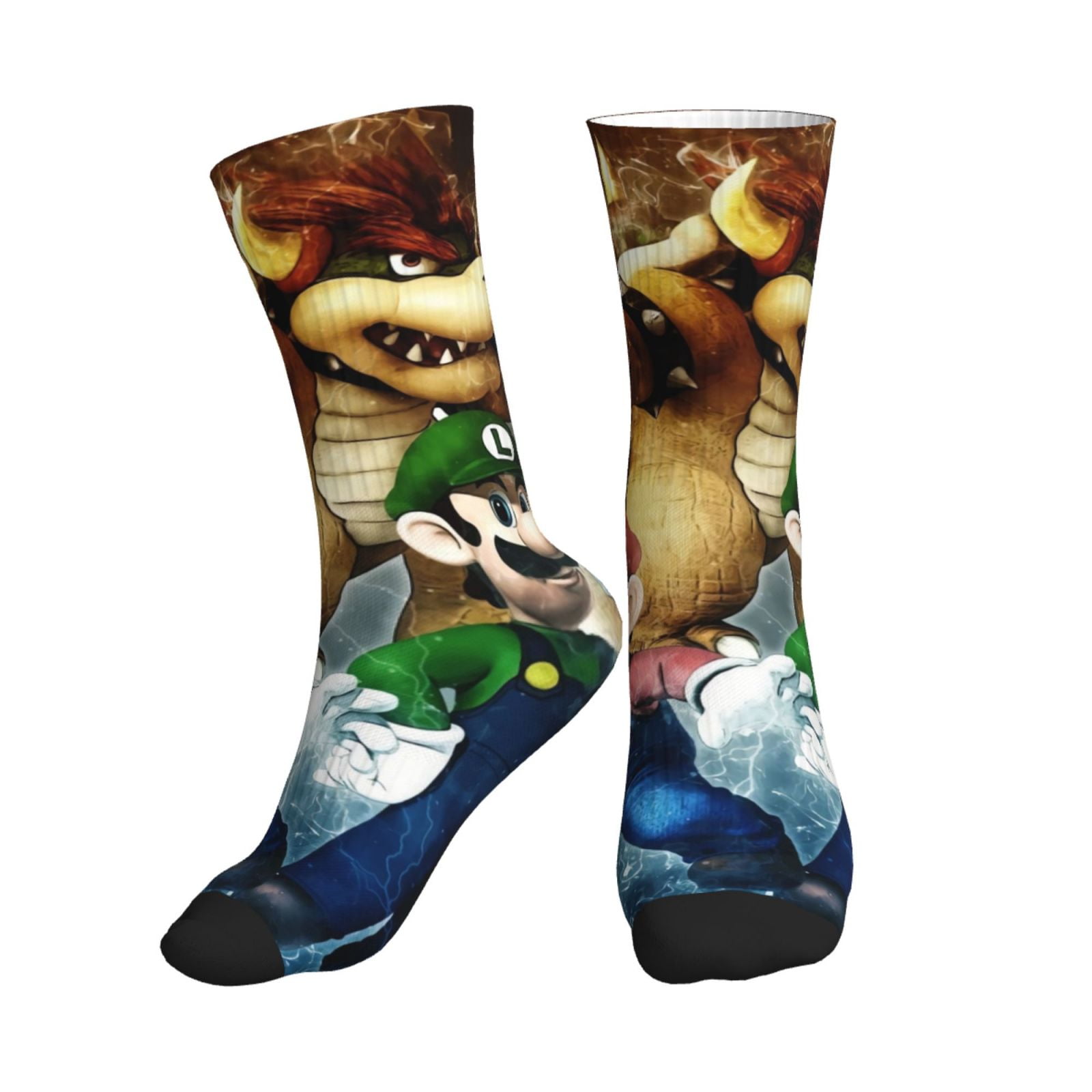Super Mario And Luigi55 Crew Socks, Funky Silky Comfort Socks For Men ...