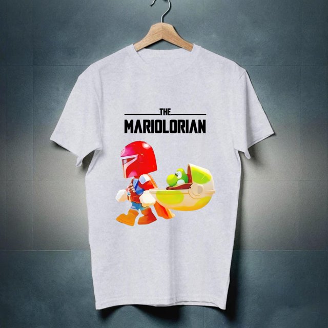 Super Mario And Star Wars The Mariolorian Shirt - Walmart.com