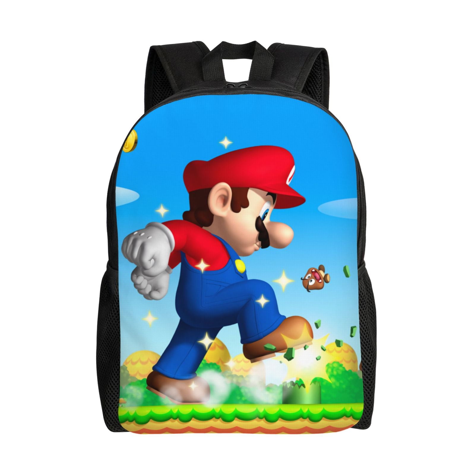 Super Mario Animated Backpack Laptop School Bag Student Satchel ...