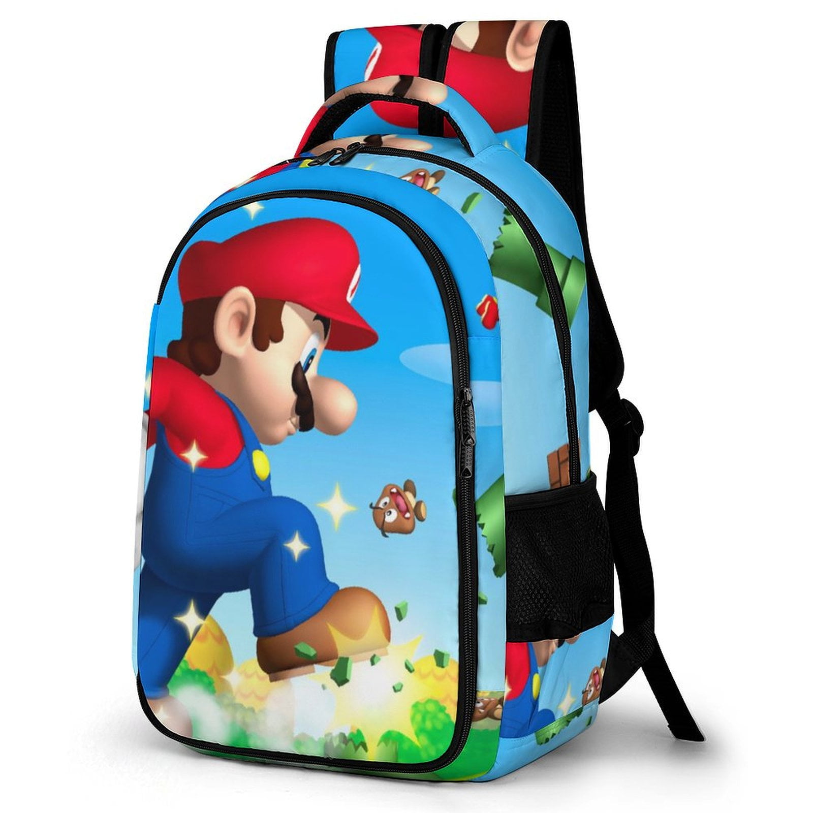 Super Mario Animated Backpack Student Schoolbag Large Capacity Daypack ...