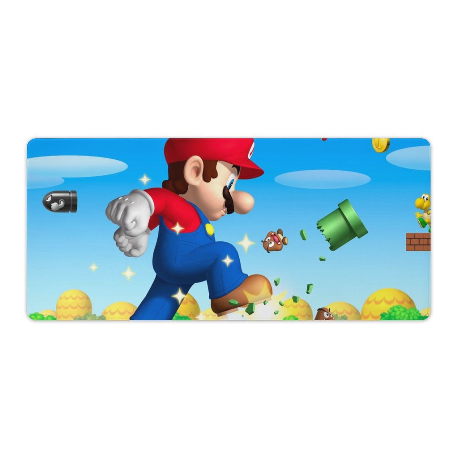 Super Mario Animated Extended Gaming Mouse Pad No-sliped Large Desk Mat ...