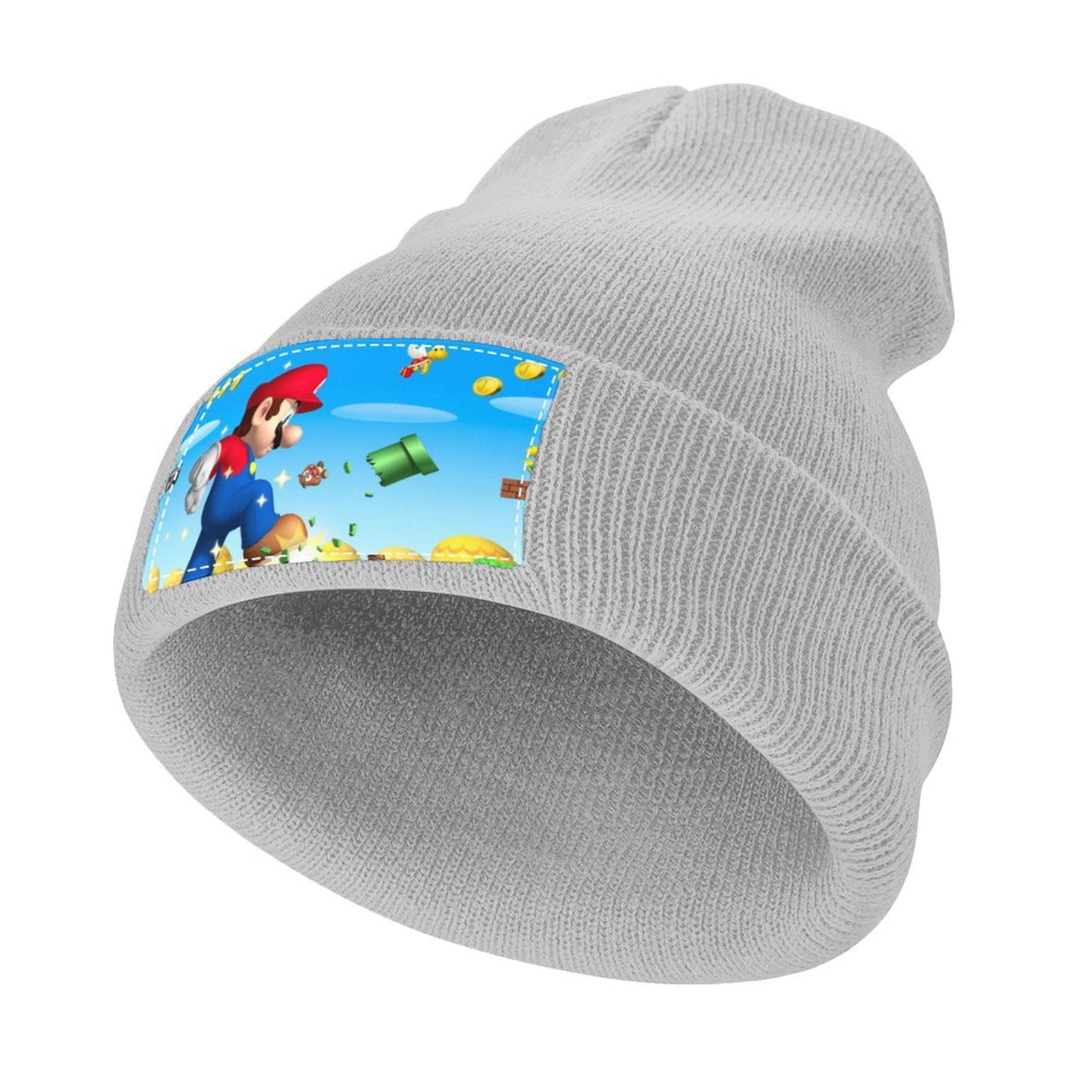 Super Mario Animated Stretchable Knitted Beanie Hat Daily Winter ...