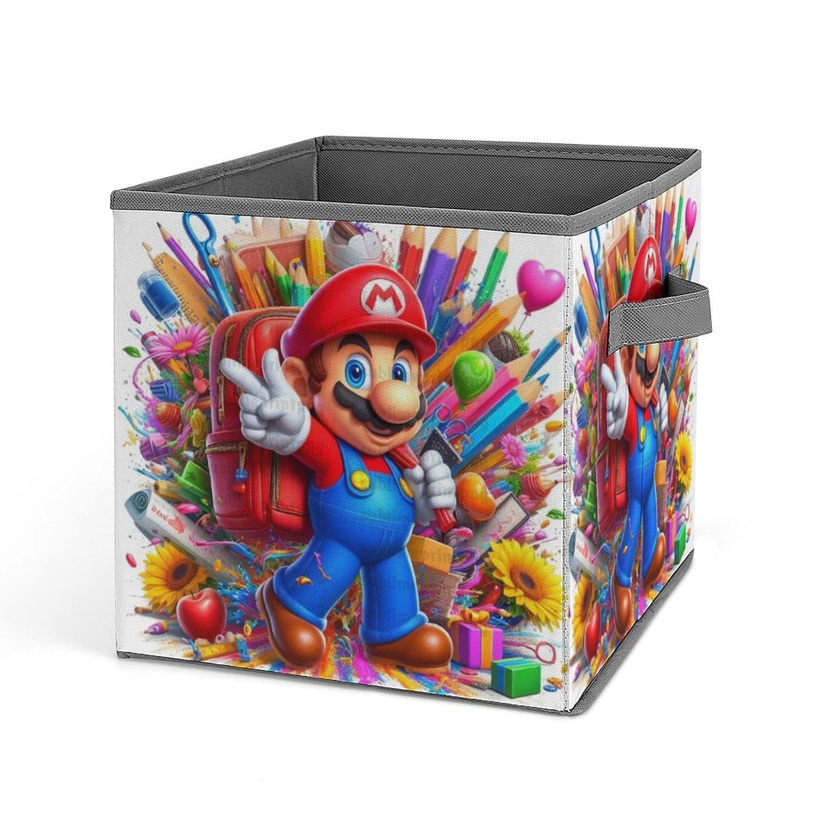 Super Mario Anime Cartoon Cube Storage Bins, 10.6 Cube Storage ...