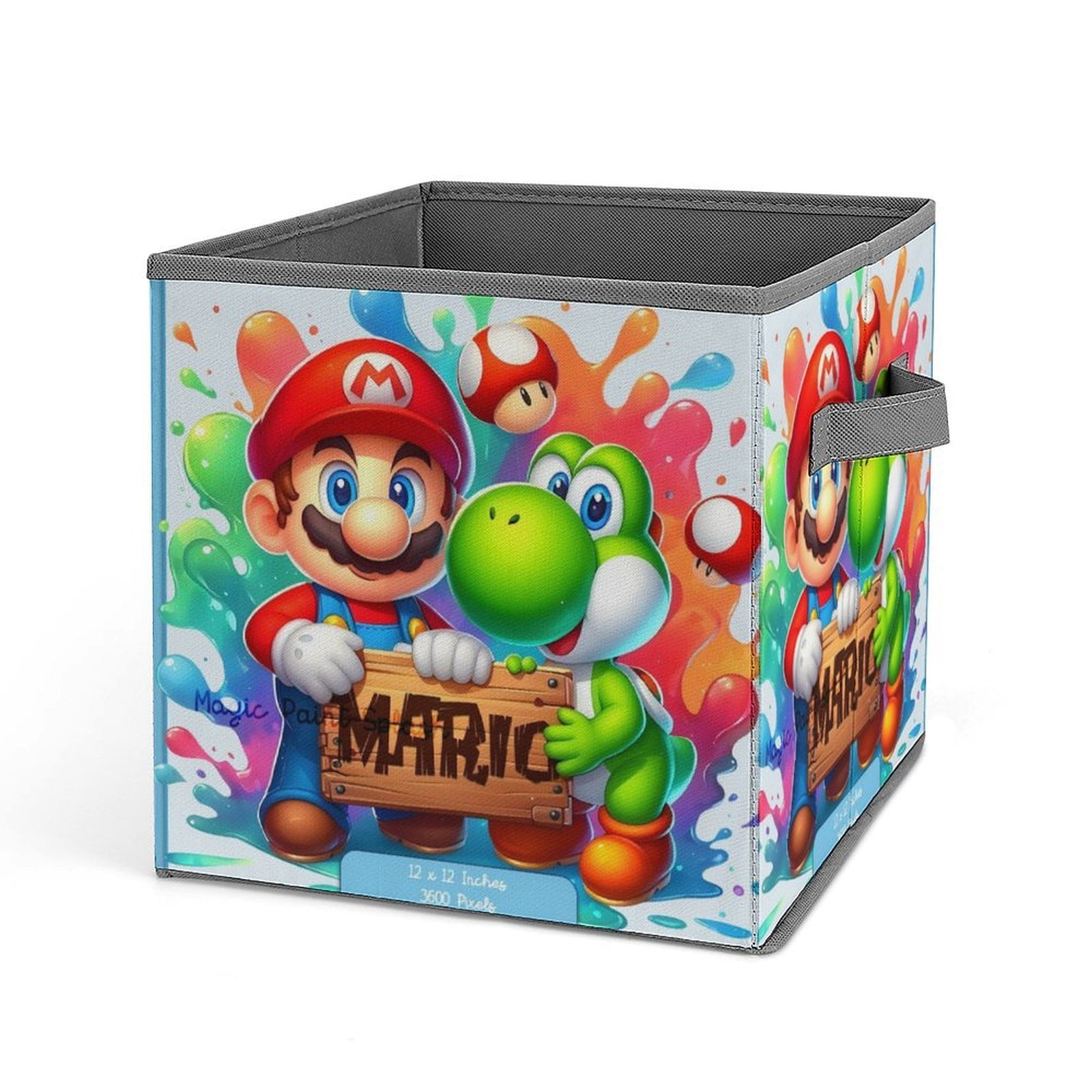 Super Mario Anime Cartoon Cube Storage Bins, 10.6 Cube Storage ...
