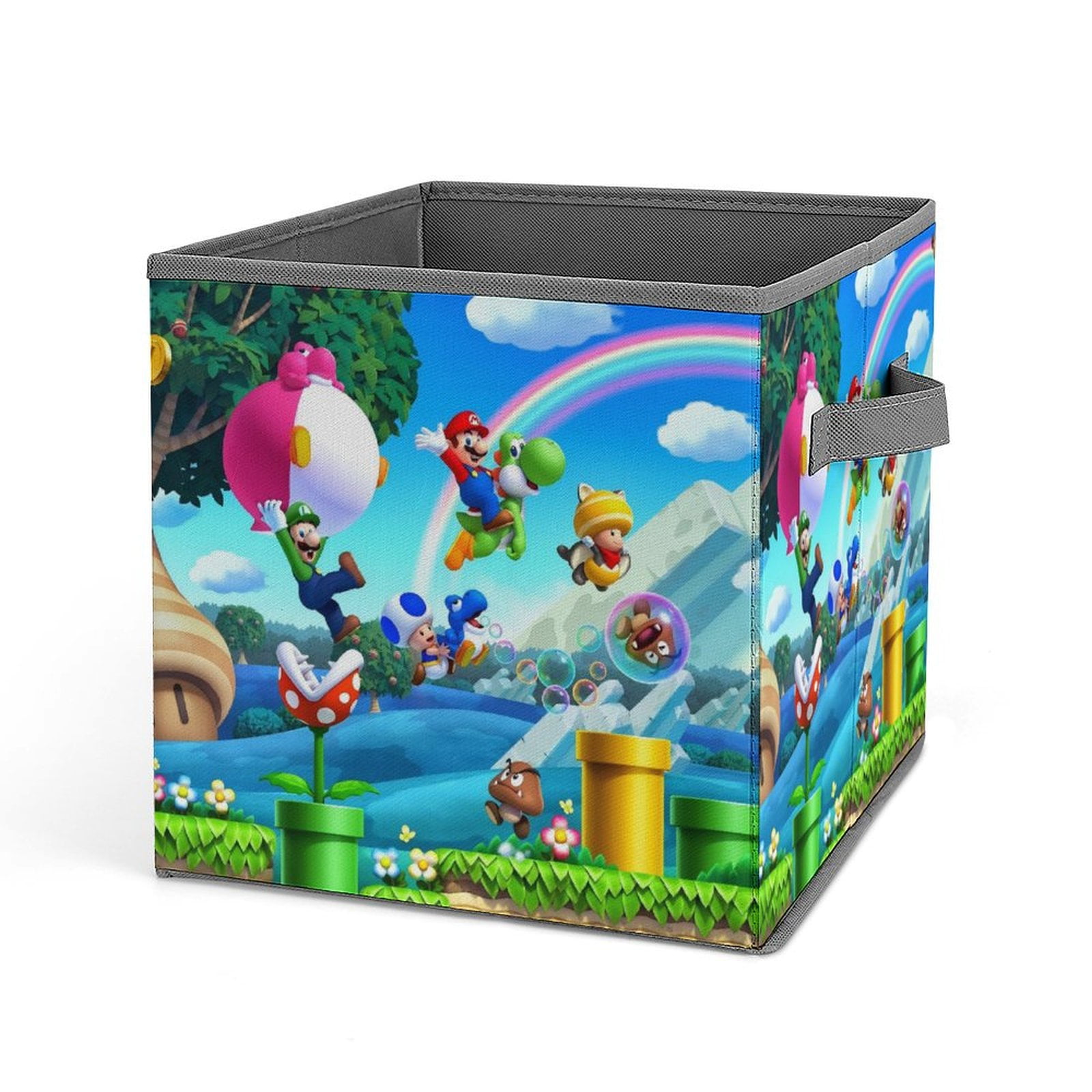 Super Mario Anime Cartoon Cube Storage Bins for Shelves, Storage Cubes ...