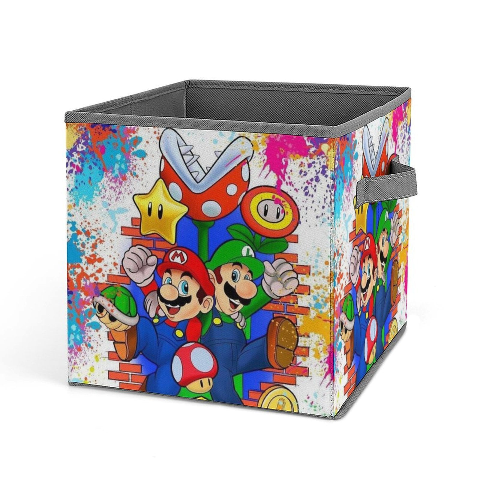 Super Mario Anime Cartoon Cube Storage Bins for Shelves, Storage Cubes ...