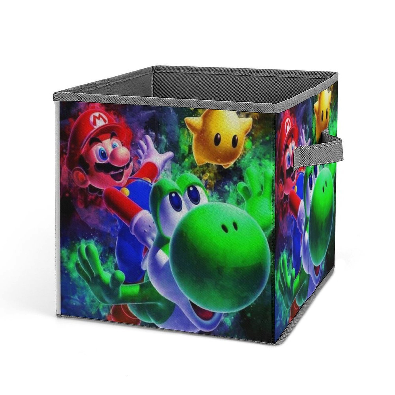 Super Mario Anime Cartoon Storage Basket Collapsible Organizer with ...