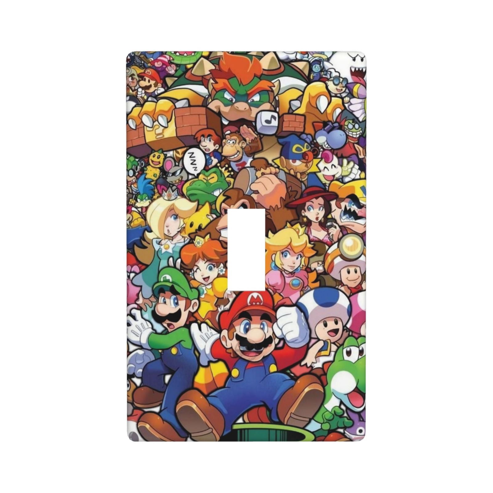 Super Mario Anime Light Switch Cover Plates, Single Lever Wall Plate, 1 ...