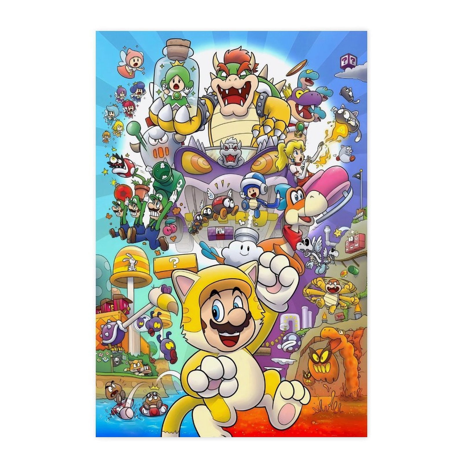 Super Mario Anime stickers posters wall decoration 30*45（cm） - Walmart.com