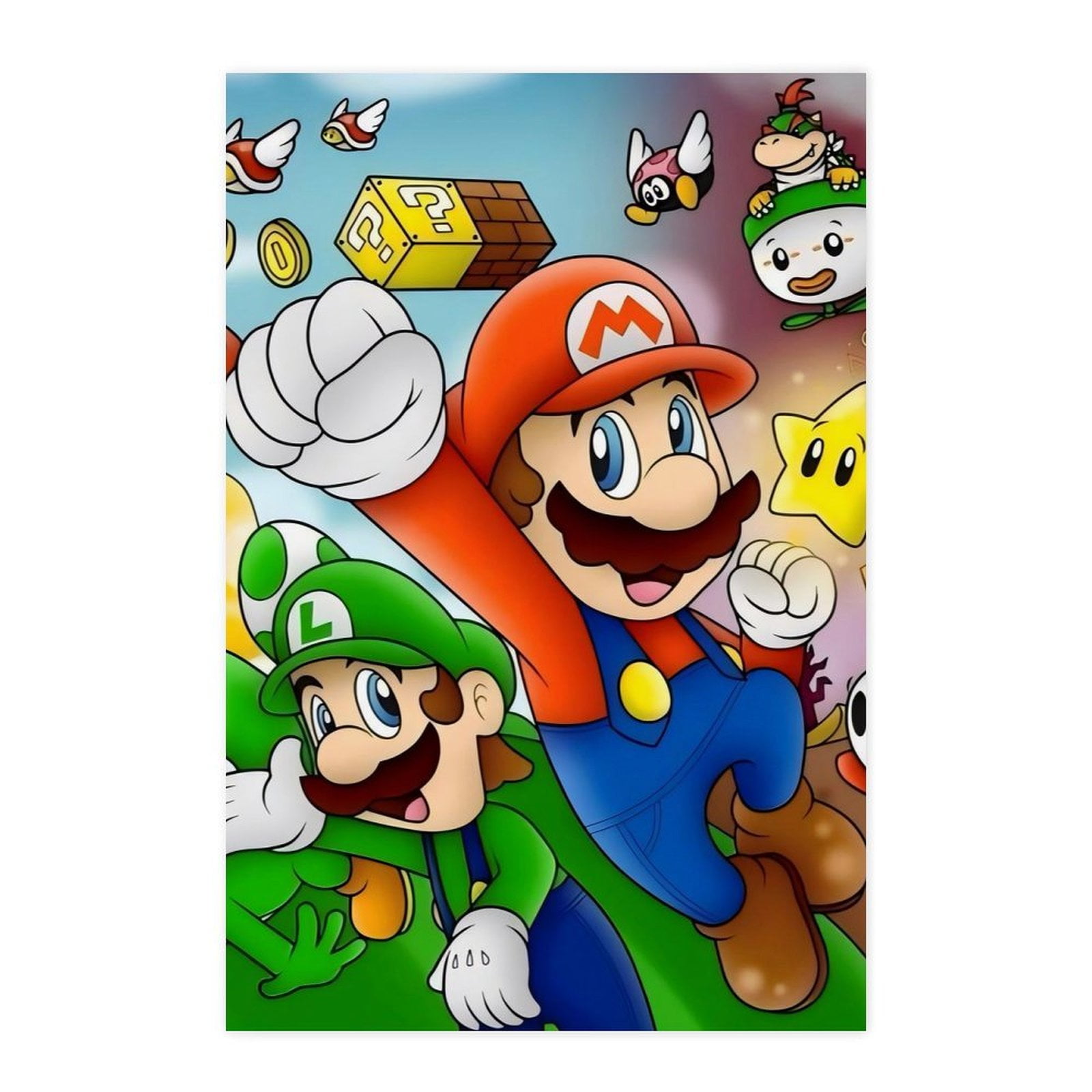 Super Mario Anime stickers posters wall decoration 30*45（cm） - Walmart.com
