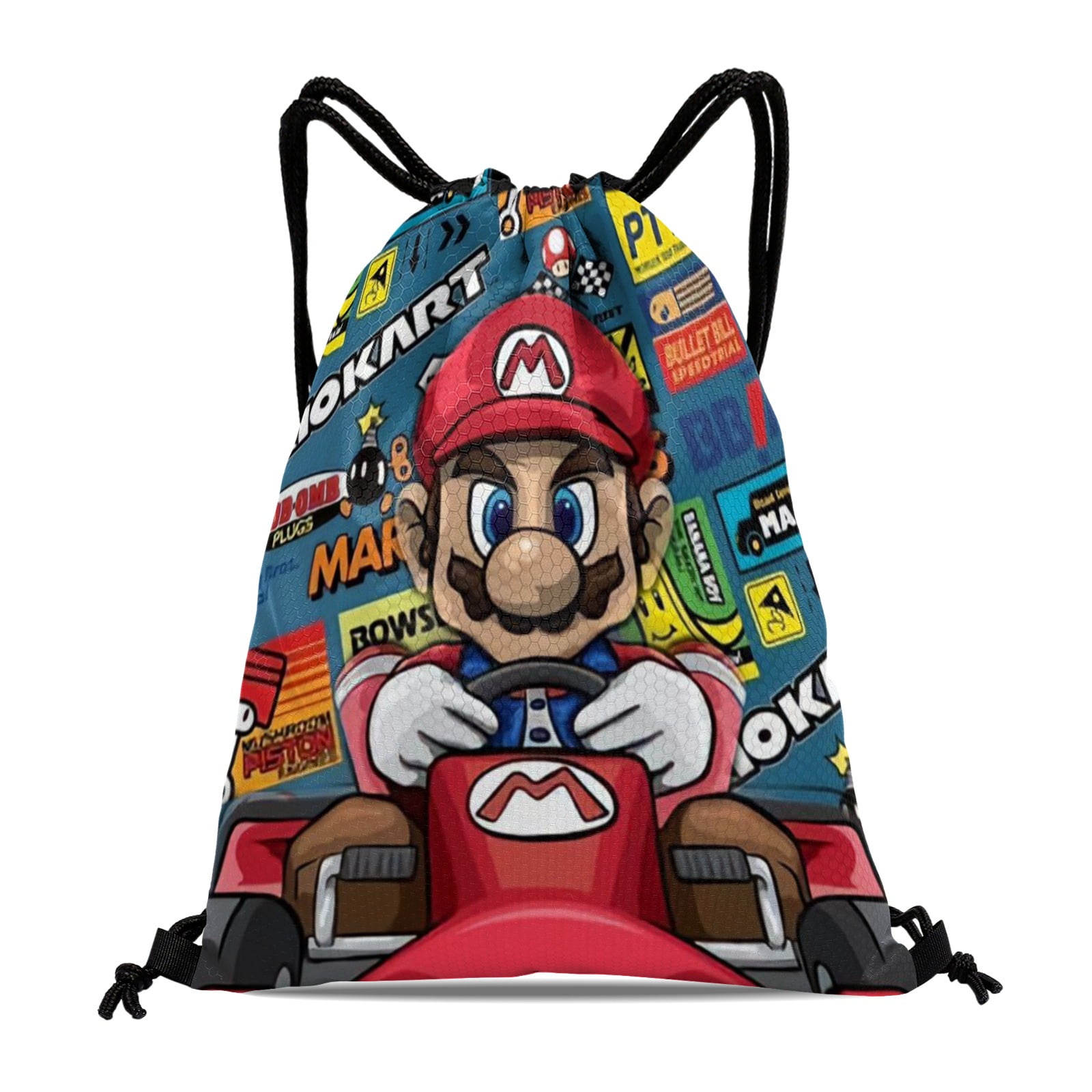 Super Mario Aqua-Dry Drawstring Bag:Suitable for fitness, hiking, yoga ...