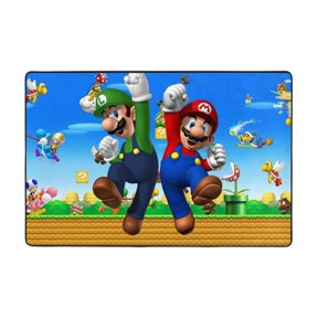 Super Mario Bros Non Slip Area rug Kids Room Decor 40"x54" - Walmart.com
