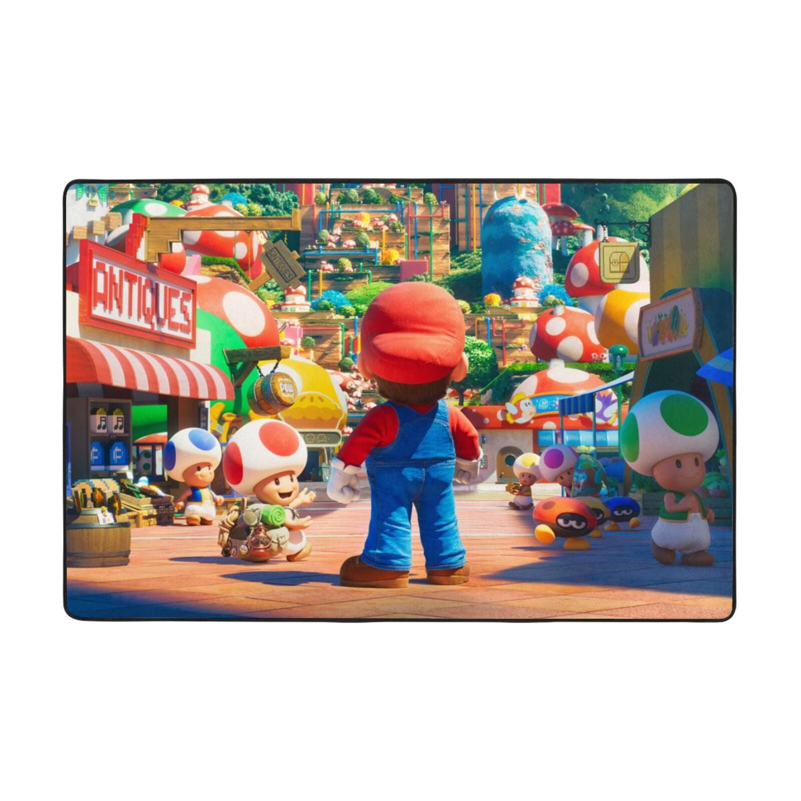 Super Mario Area Rugs, Large Carpet, Washable Rug Mat, Flannel Non-Slip ...