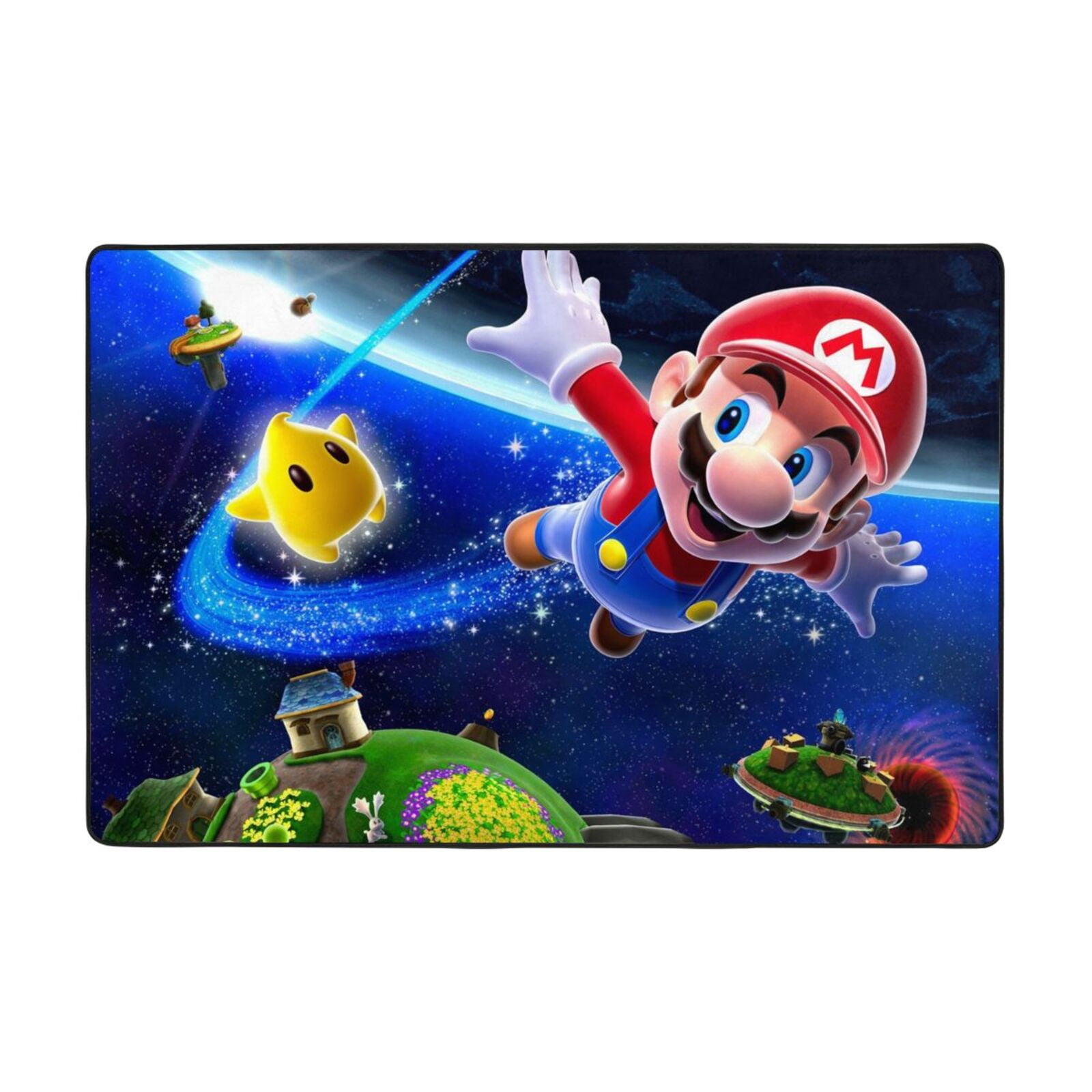 Super Mario Area Rugs, Large Carpet, Washable Rug Mat, Flannel Non-Slip ...
