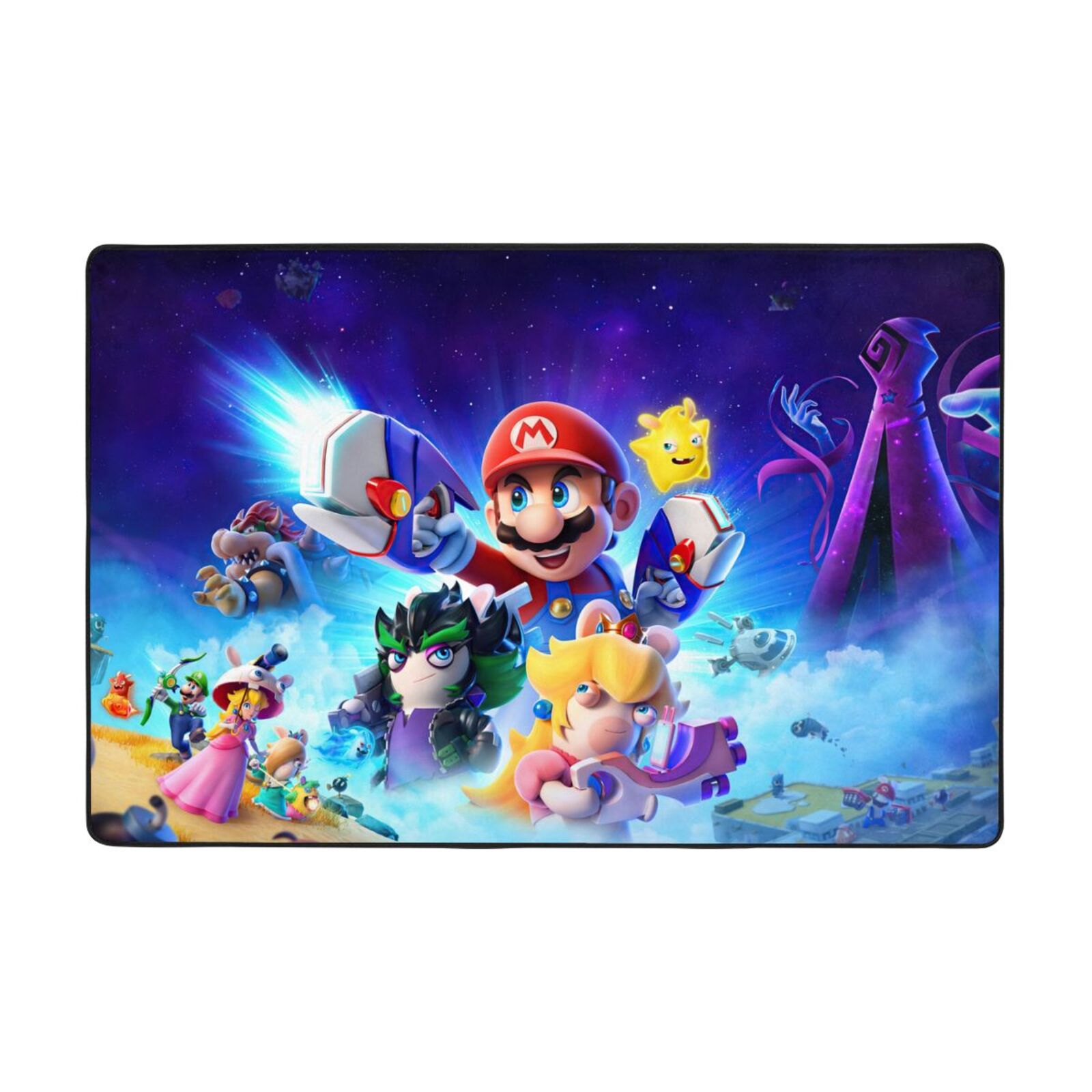 Super Mario Area Rugs, Large Carpet, Washable Rug Mat, Flannel Non-Slip ...