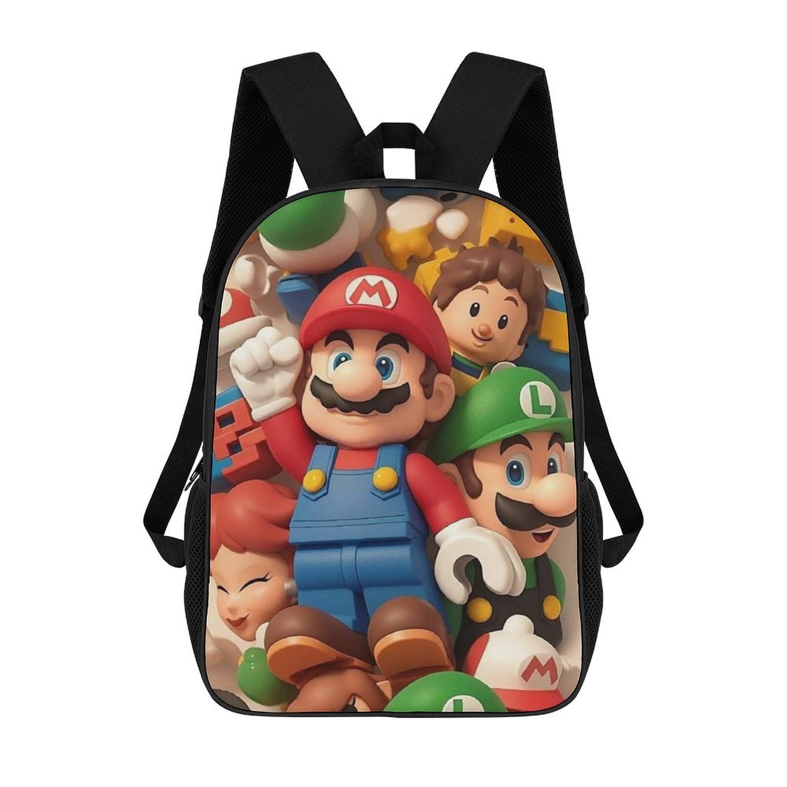 Super Mario Backpack 17 Inch Bookbag Casual Daypack Travel Backpacks ...