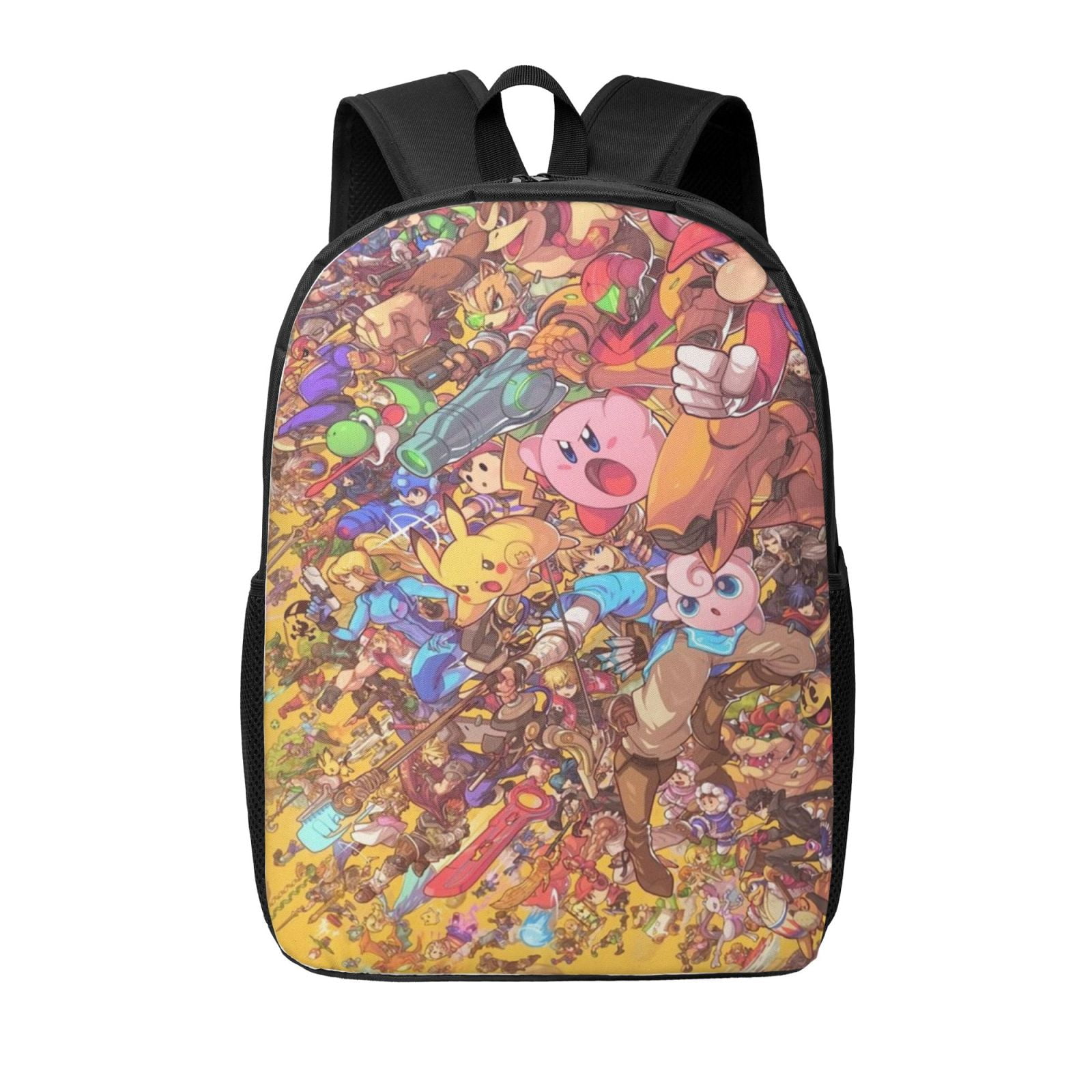 Super Mario Backpack 17in Large Cartoon Laptop Bag Casual Travel ...