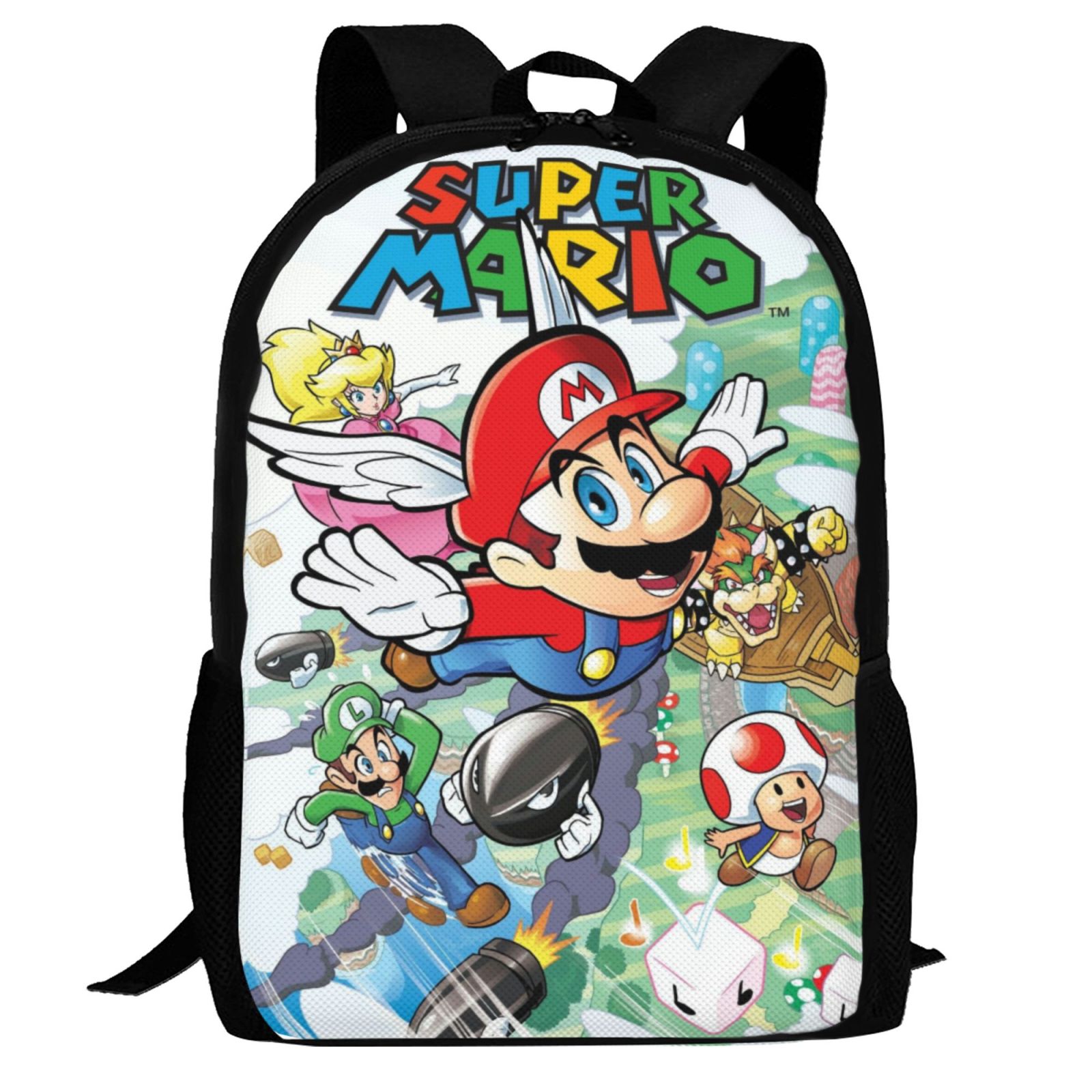 Super Mario Backpack,3d Print Laptop Backpack Lightweight Casual ...
