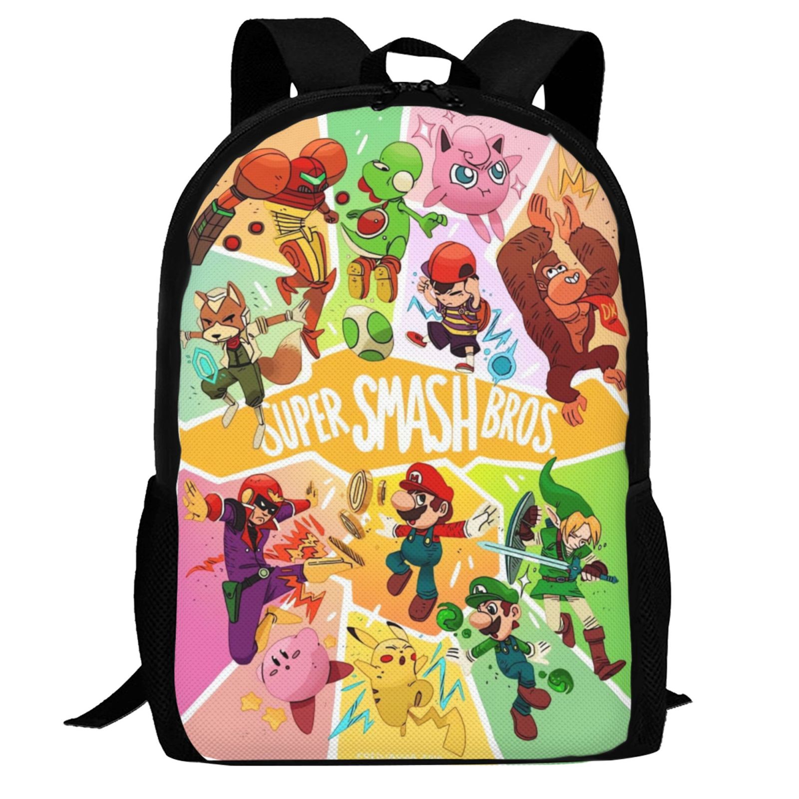 Super Mario Backpack,3d Print Laptop Backpack Lightweight Casual Daypack Bookbag Multi-Function ...