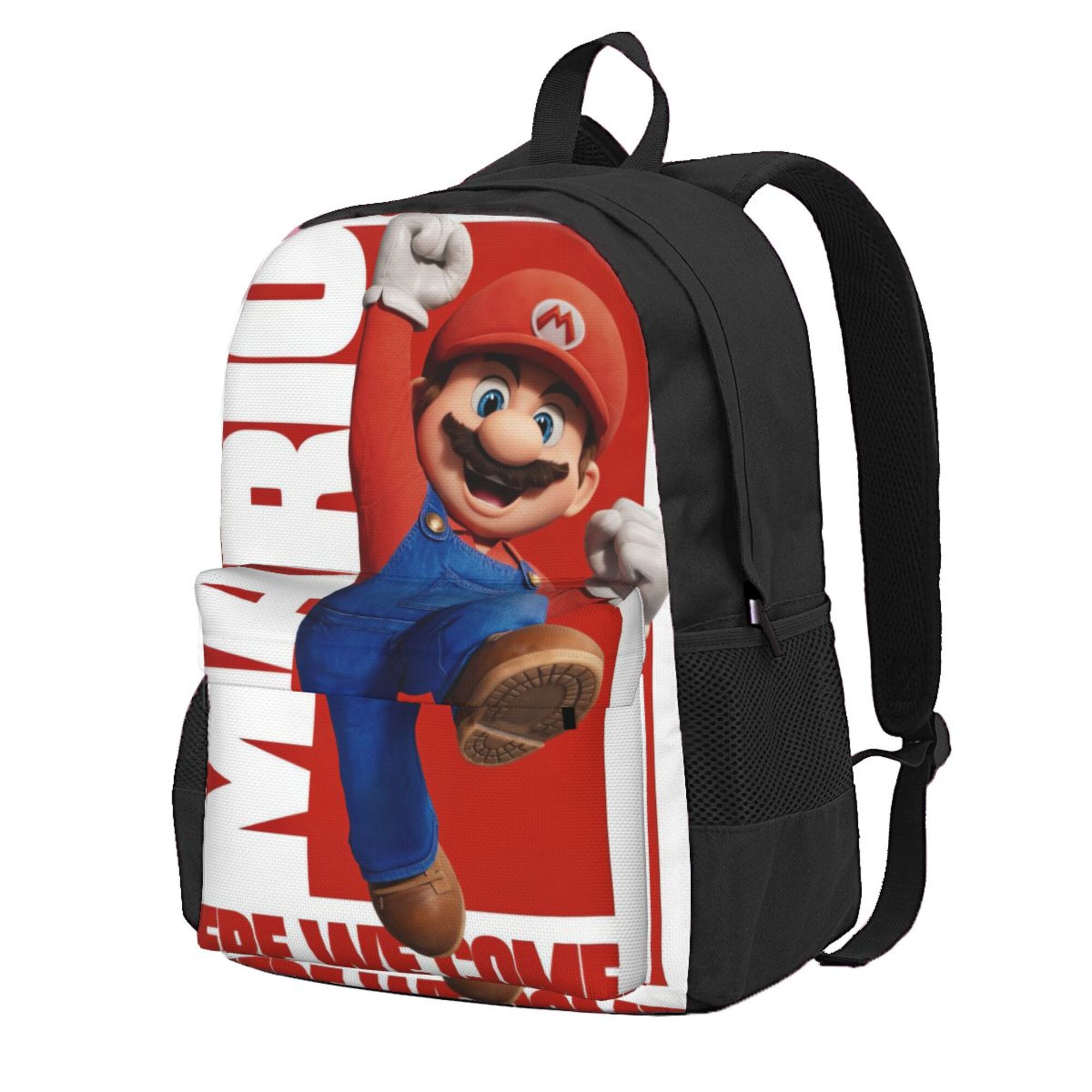 Mari-o Backpack Large Capacity Casual Travel Laptop Bookbag Adult ...