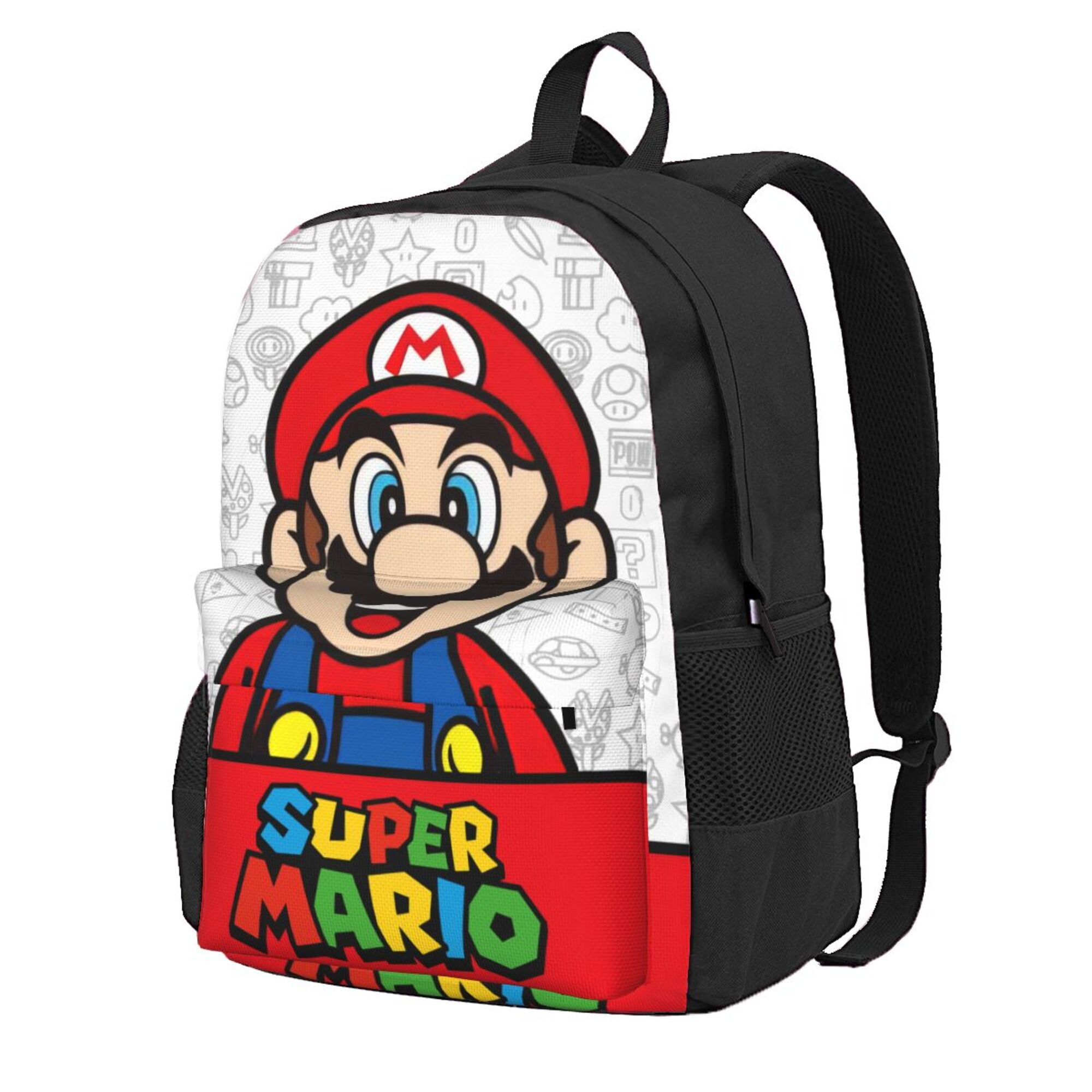 Super Mario Backpack for Boys Girls, Large Capacity Casual Travel ...