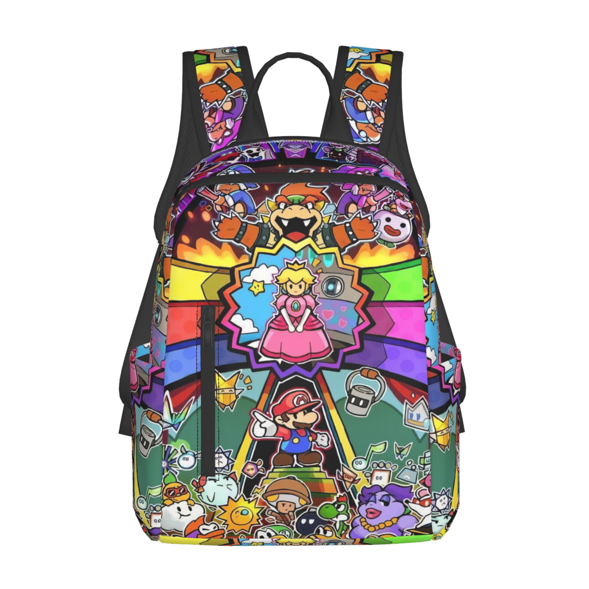 Super Mario Backpack for Boys Girls, Simple Lightweight Casual Backpack ...