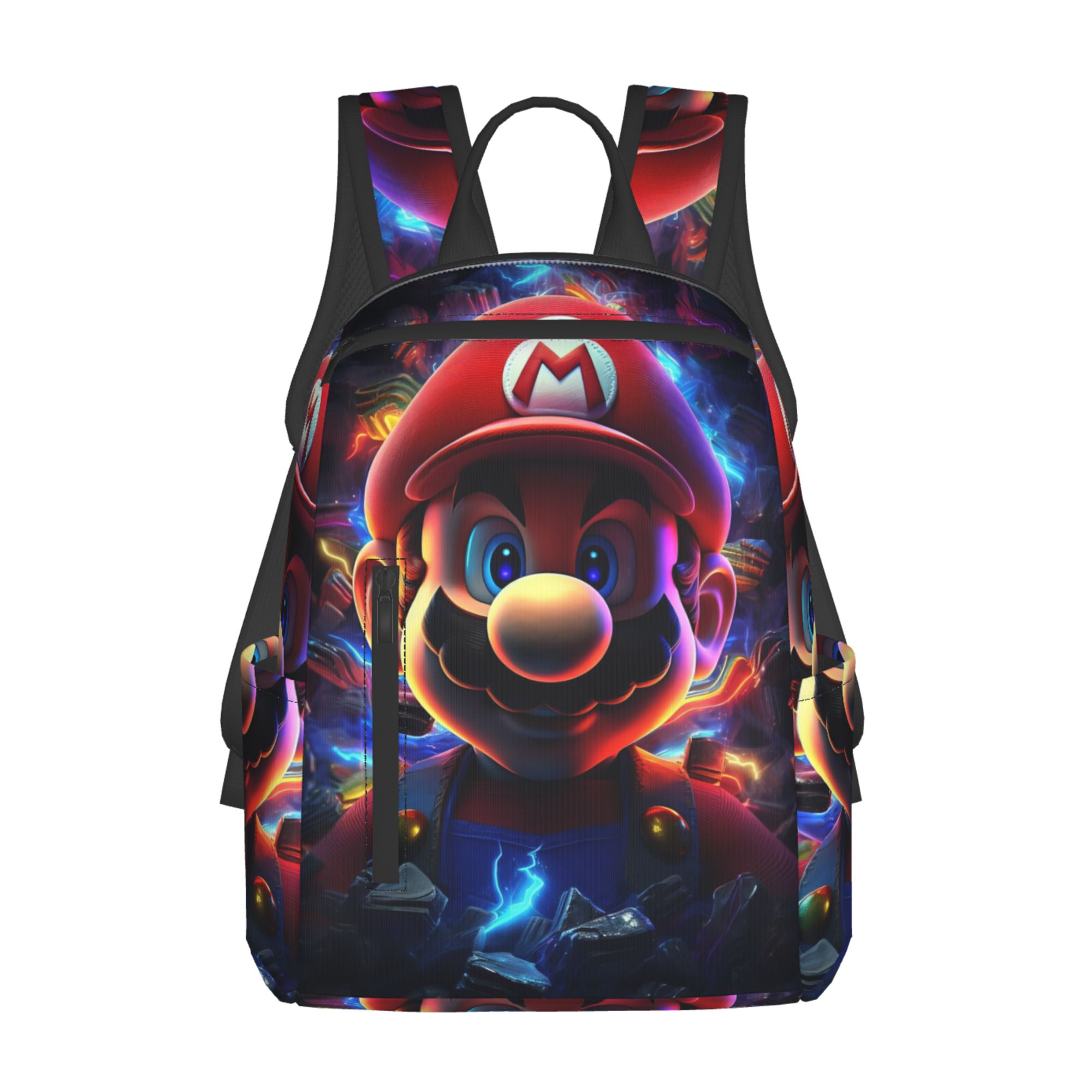Super Mario Backpack for Boys Girls, Simple Lightweight Casual Backpack ...