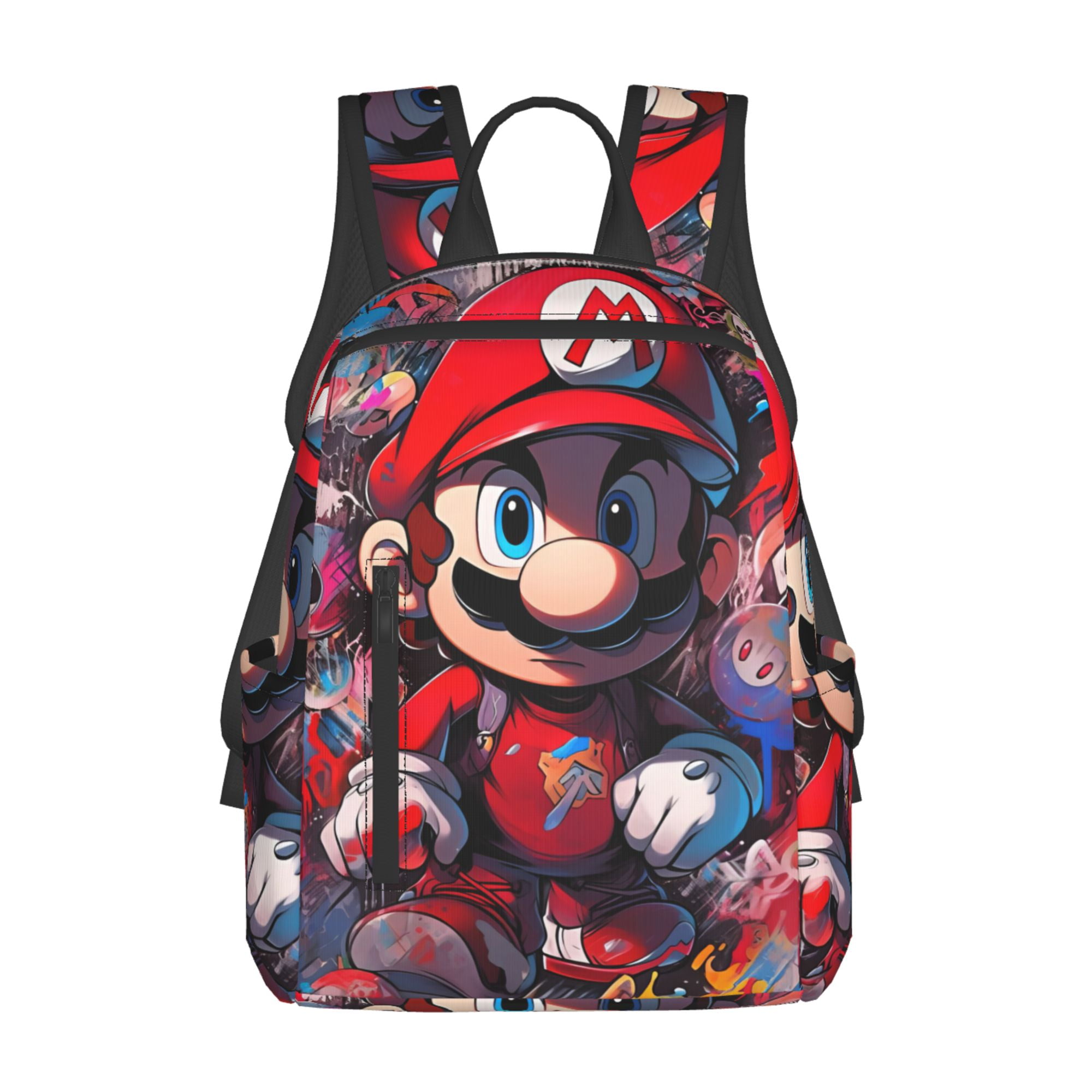 Super Mario Backpack for Boys Girls, Simple Lightweight Casual Backpack ...