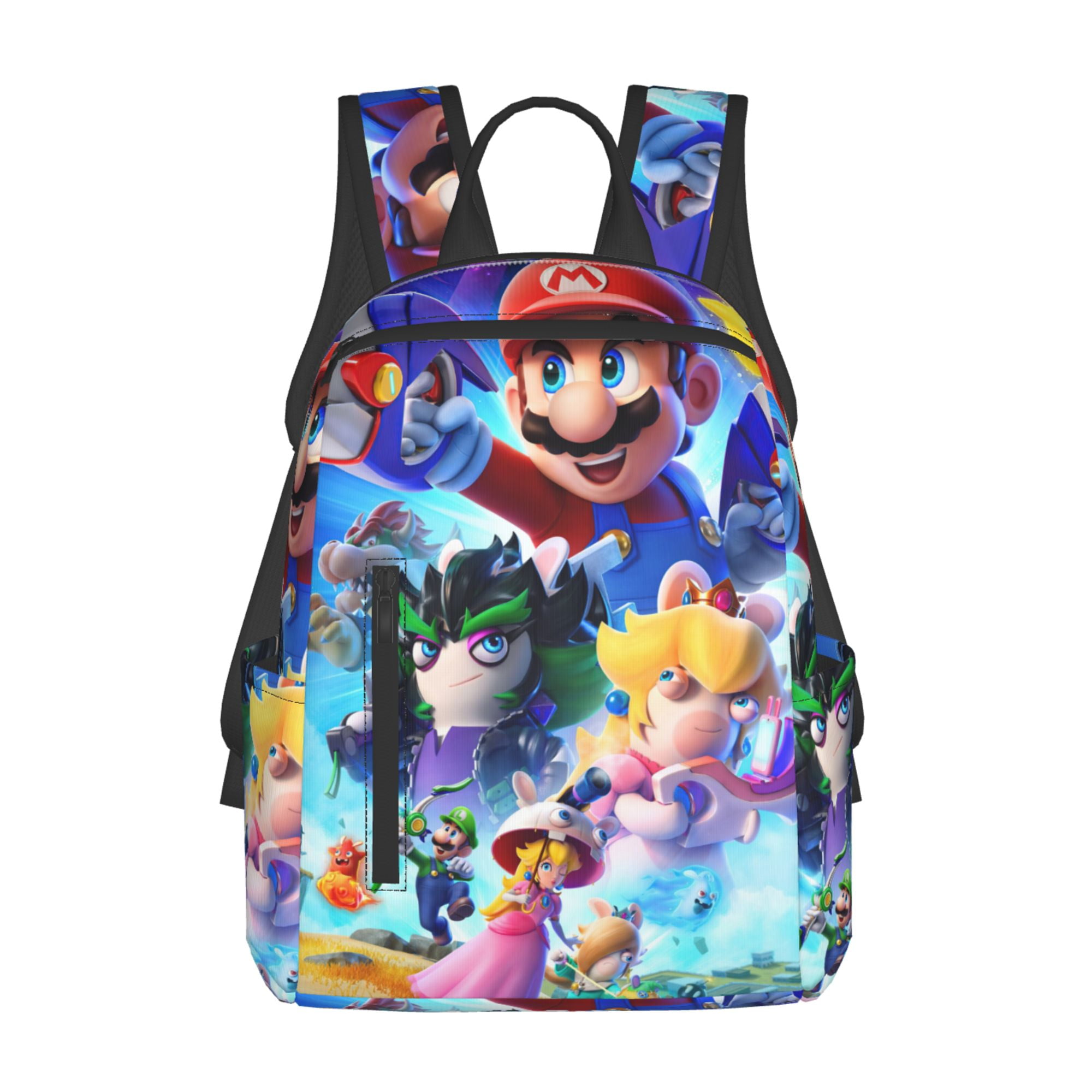Super Mario Backpack for Boys Girls, Simple Lightweight Casual Backpack ...