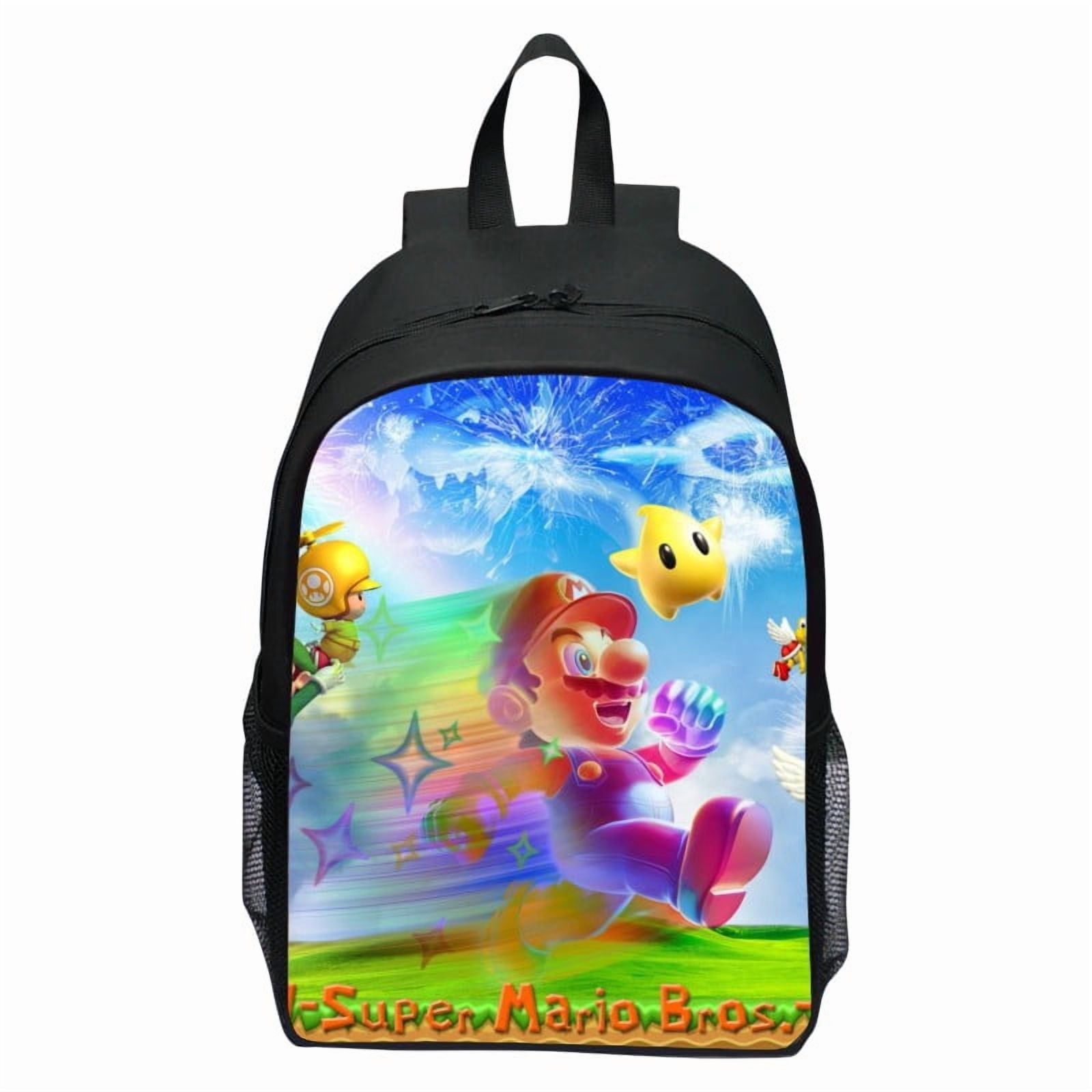 Super Mario Backpack Cartoon Shoulder Large Capacity School Bag ...