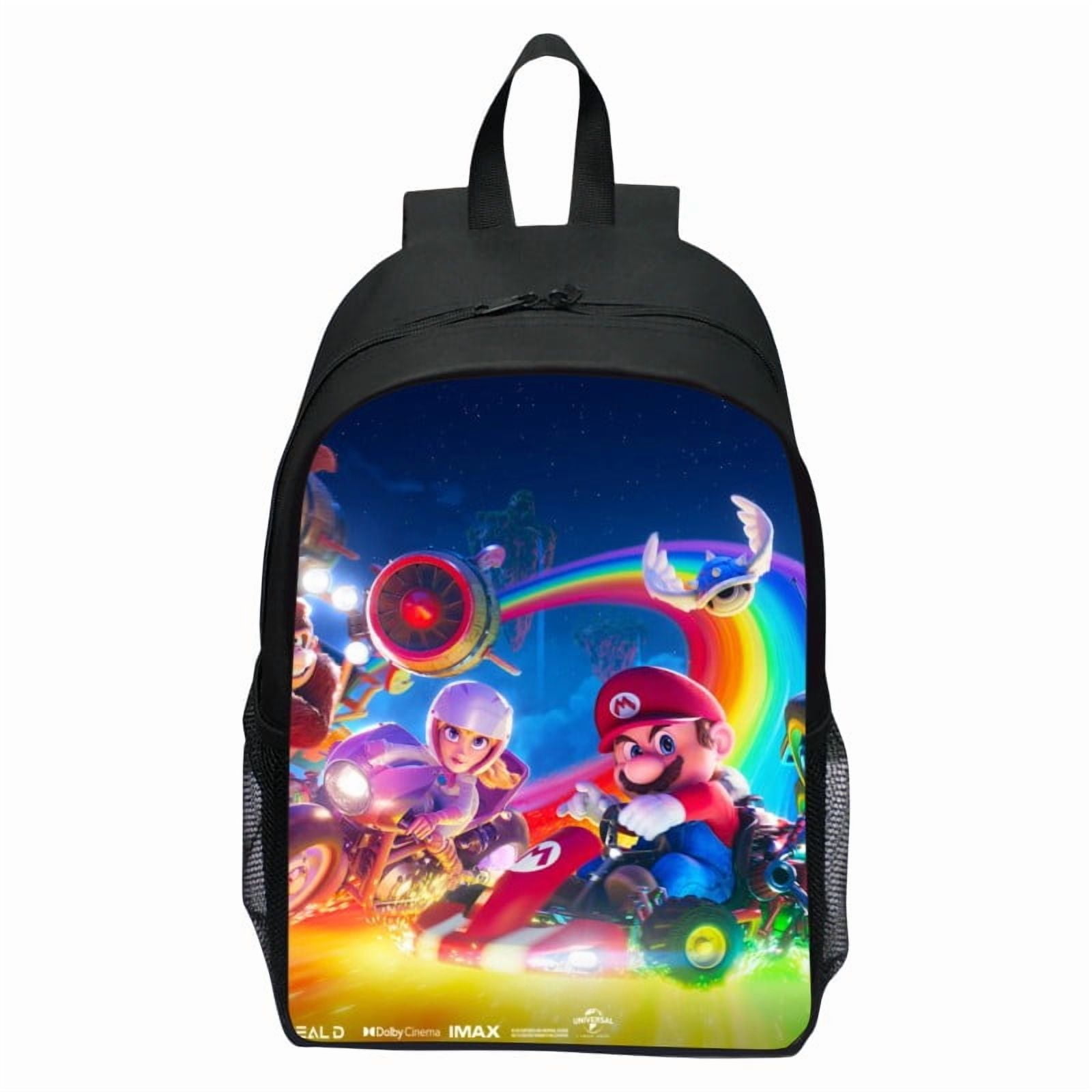 Super Mario Backpack Cartoon Shoulder Large Capacity School Bag ...