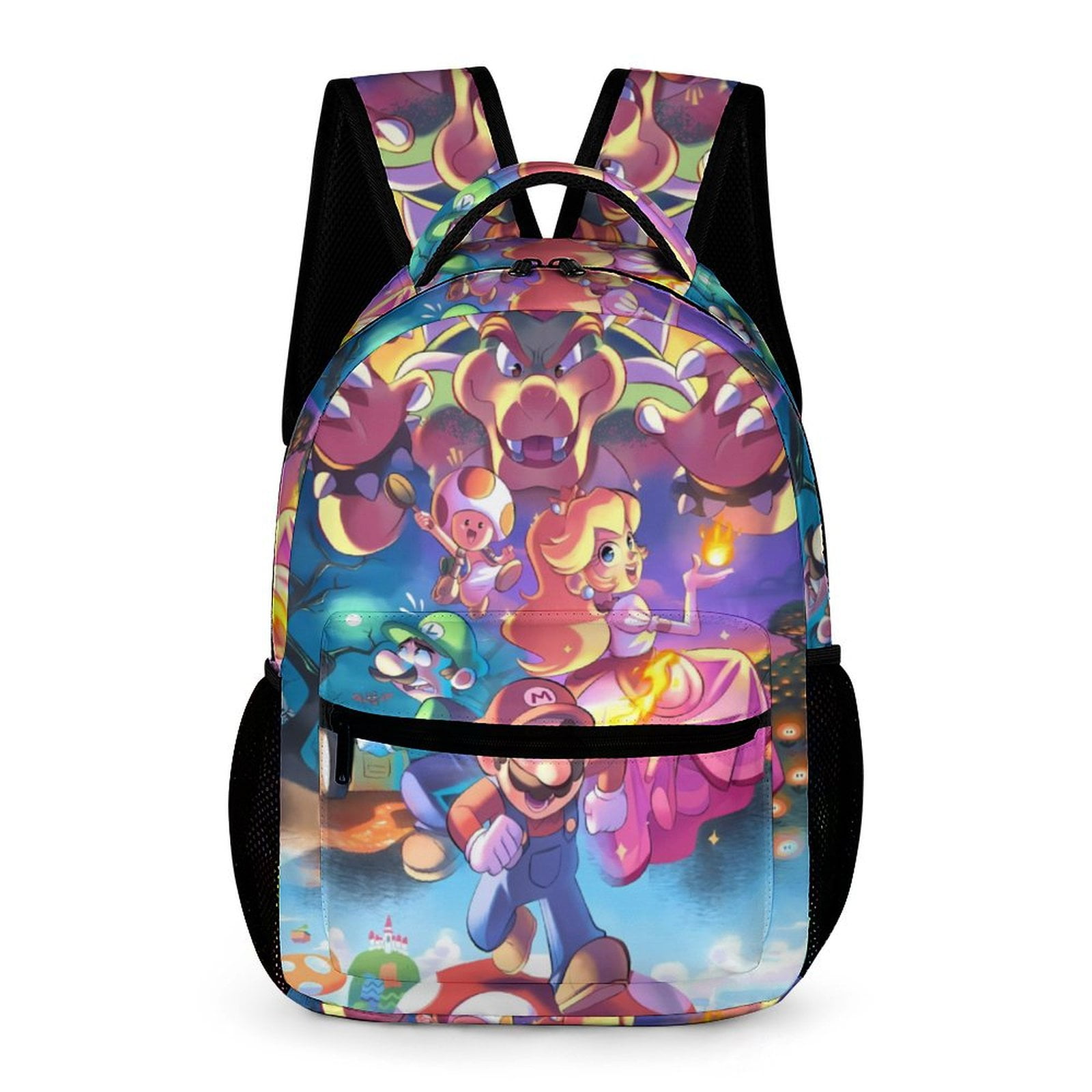 Super-Mario Backpack Fashion Laptop Backpacks Lightweight Daypack ...