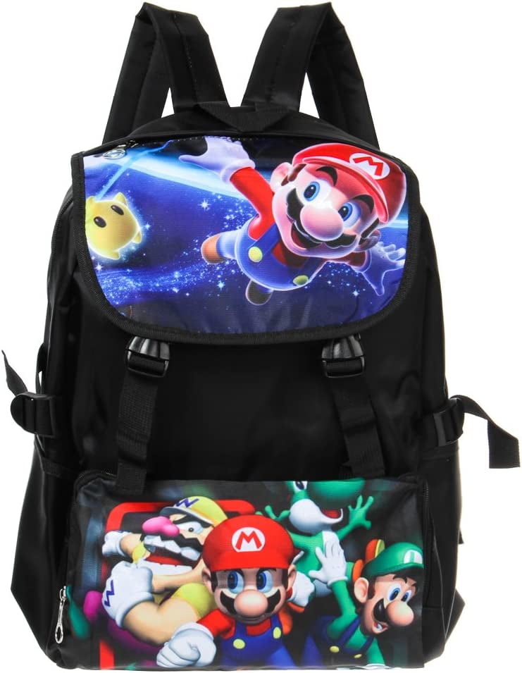 Super Mario Backpack Flying Star with Luigi Yoshi Wario 17" with ...