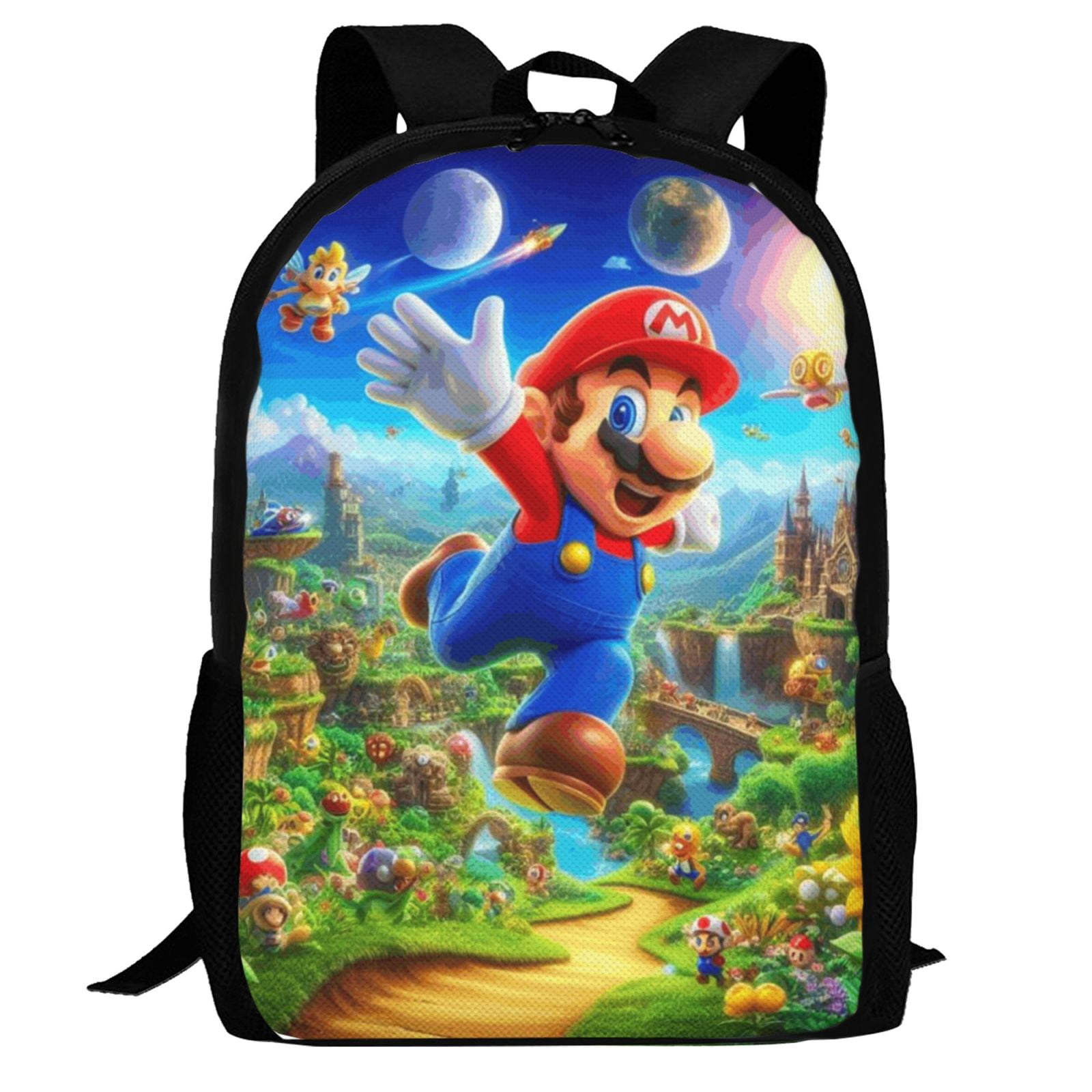 Super Mario Backpack For Daily Work College, Large Capacity Daypack ...