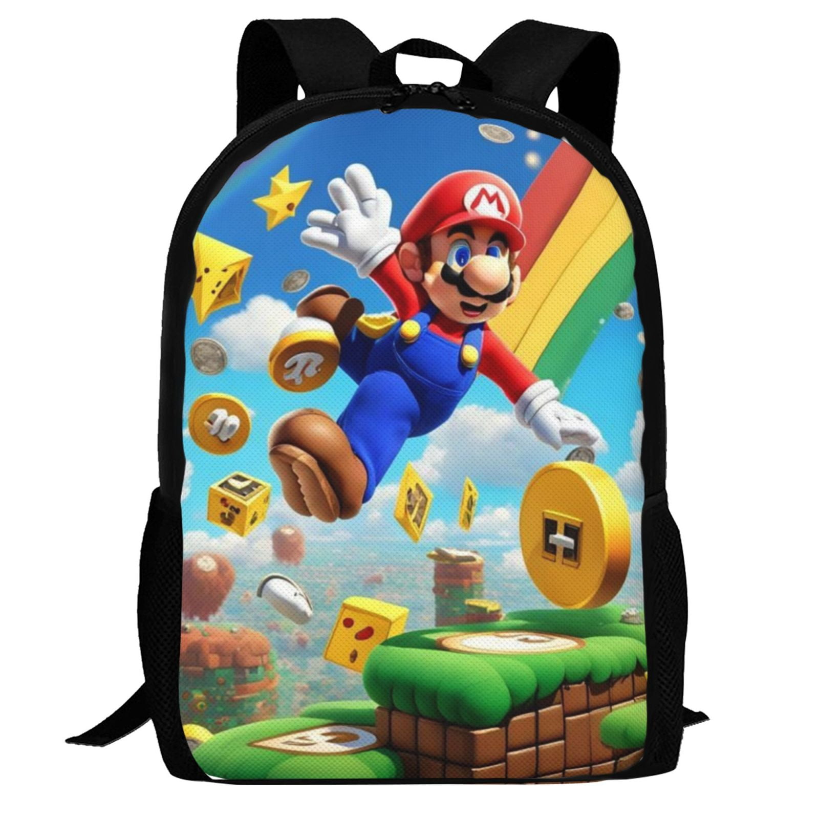 Super Mario Backpack For Daily Work College, Large Capacity Daypack ...