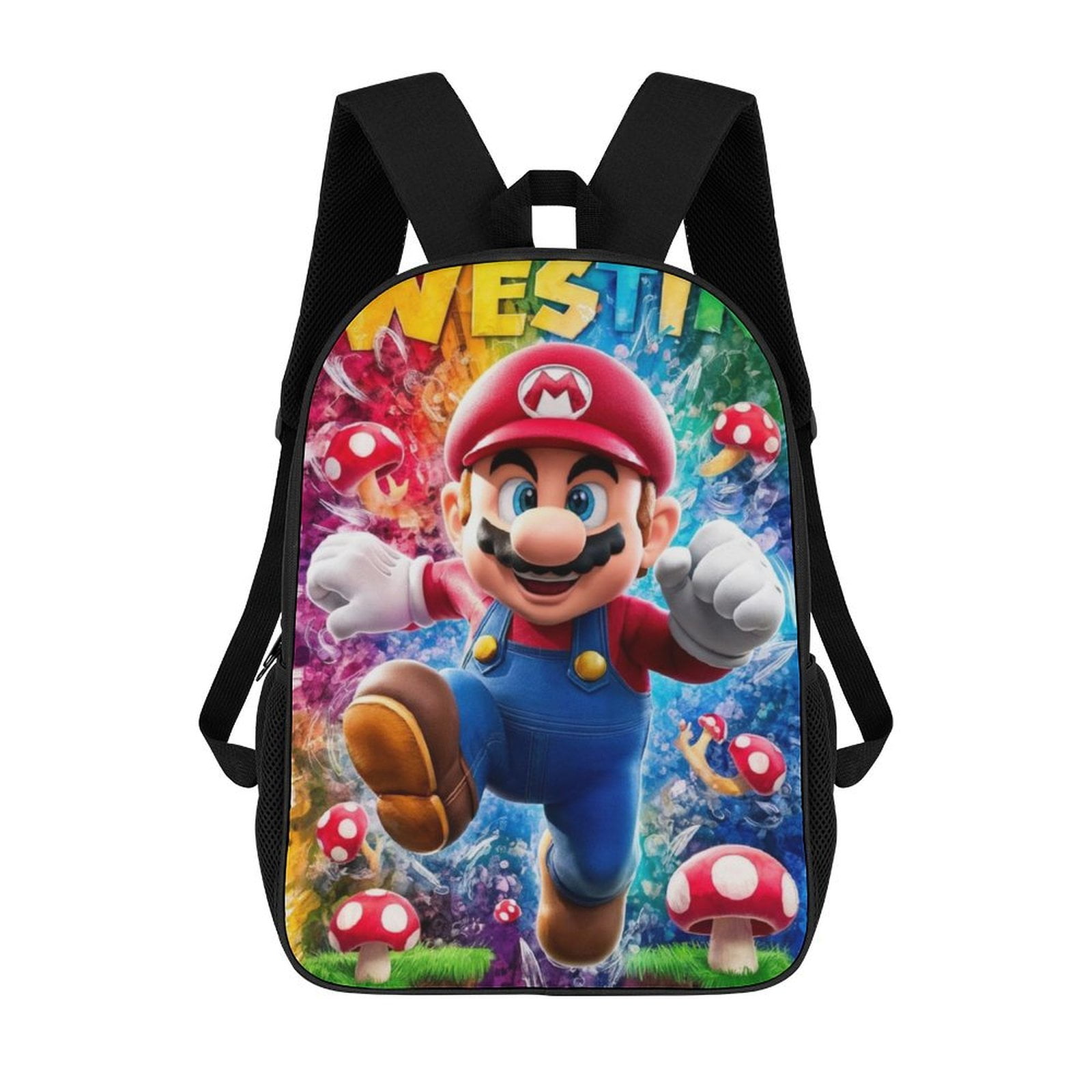 Super Mario Backpack Large Capacity Backpack 17 Inch Laptop Backpack ...