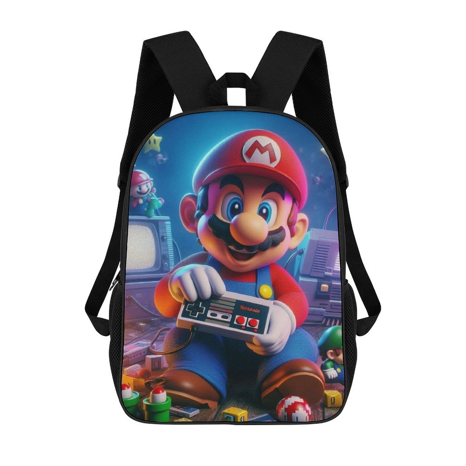 Super Mario Backpack Large Capacity Backpack 17 Inch Laptop Backpack ...